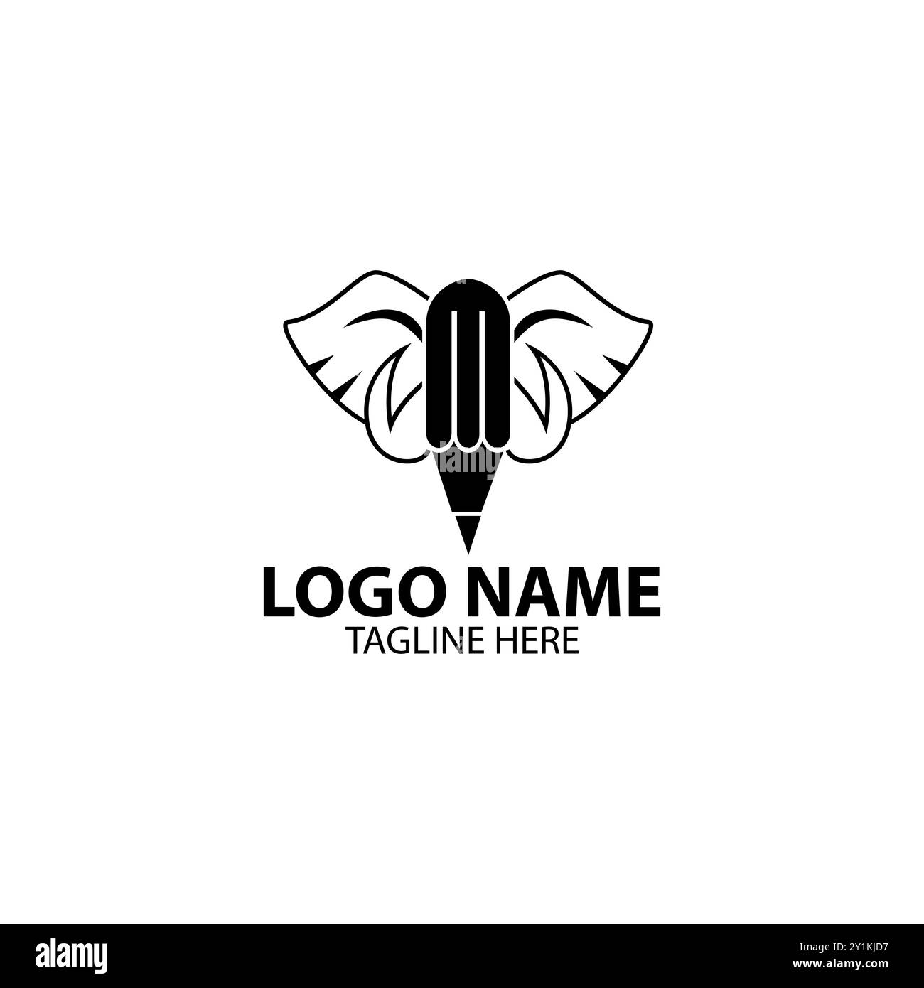 Retro elephant design Black and White Stock Photos & Images - Alamy