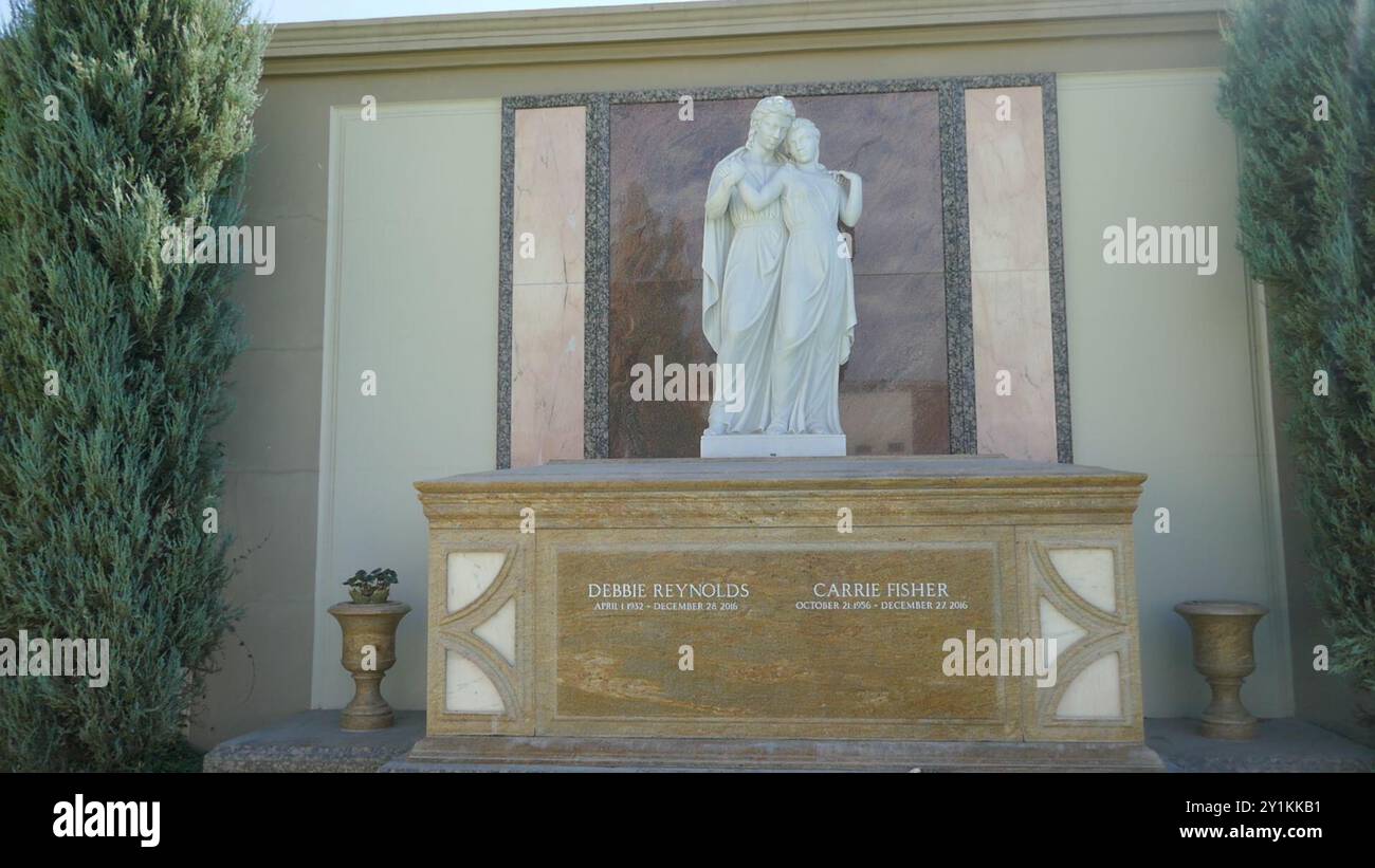 Los Angeles, California, USA 6th September 2024 Actress Debbie Reynolds and daughter Actress ...