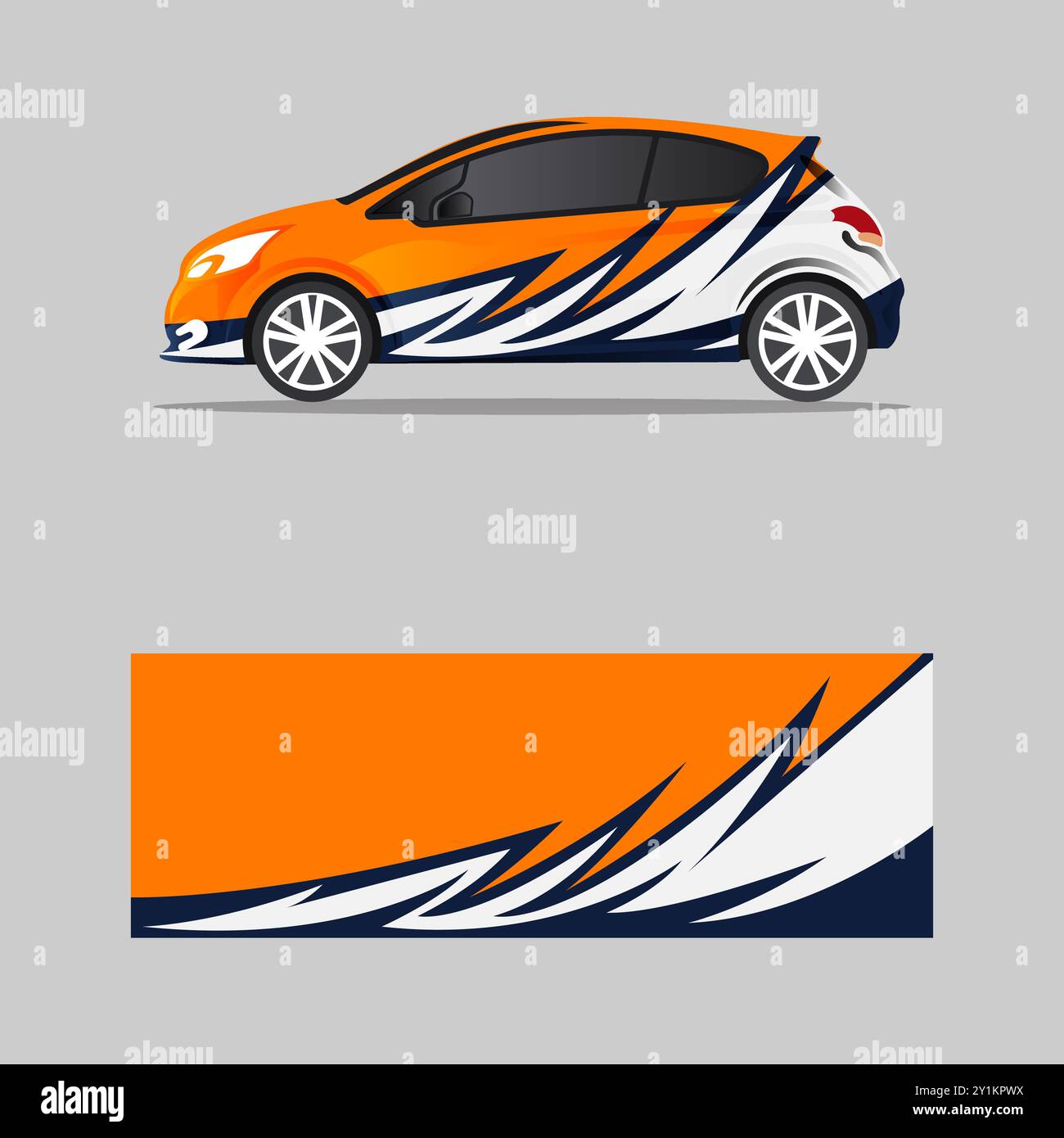 Car sticker wrap design vector. Graphic abstract lines racing ...