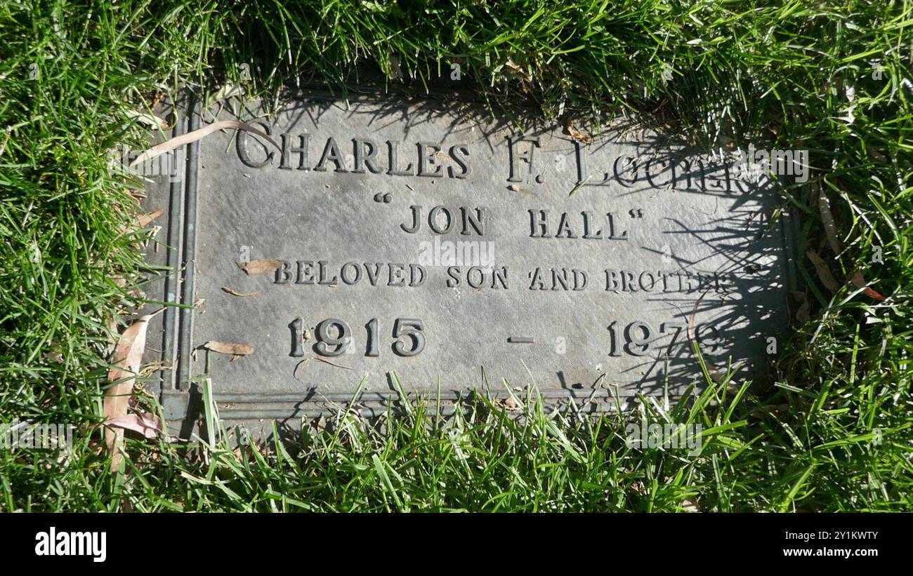 Los Angeles, California, USA 6th September 2024 Actor Jon Hall Grave ...