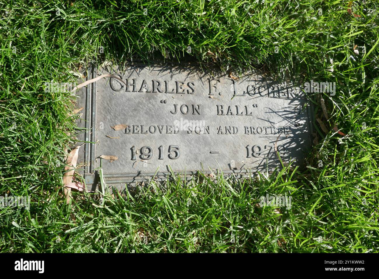 Los Angeles, California, USA 6th September 2024 Actor Jon Hall Grave ...