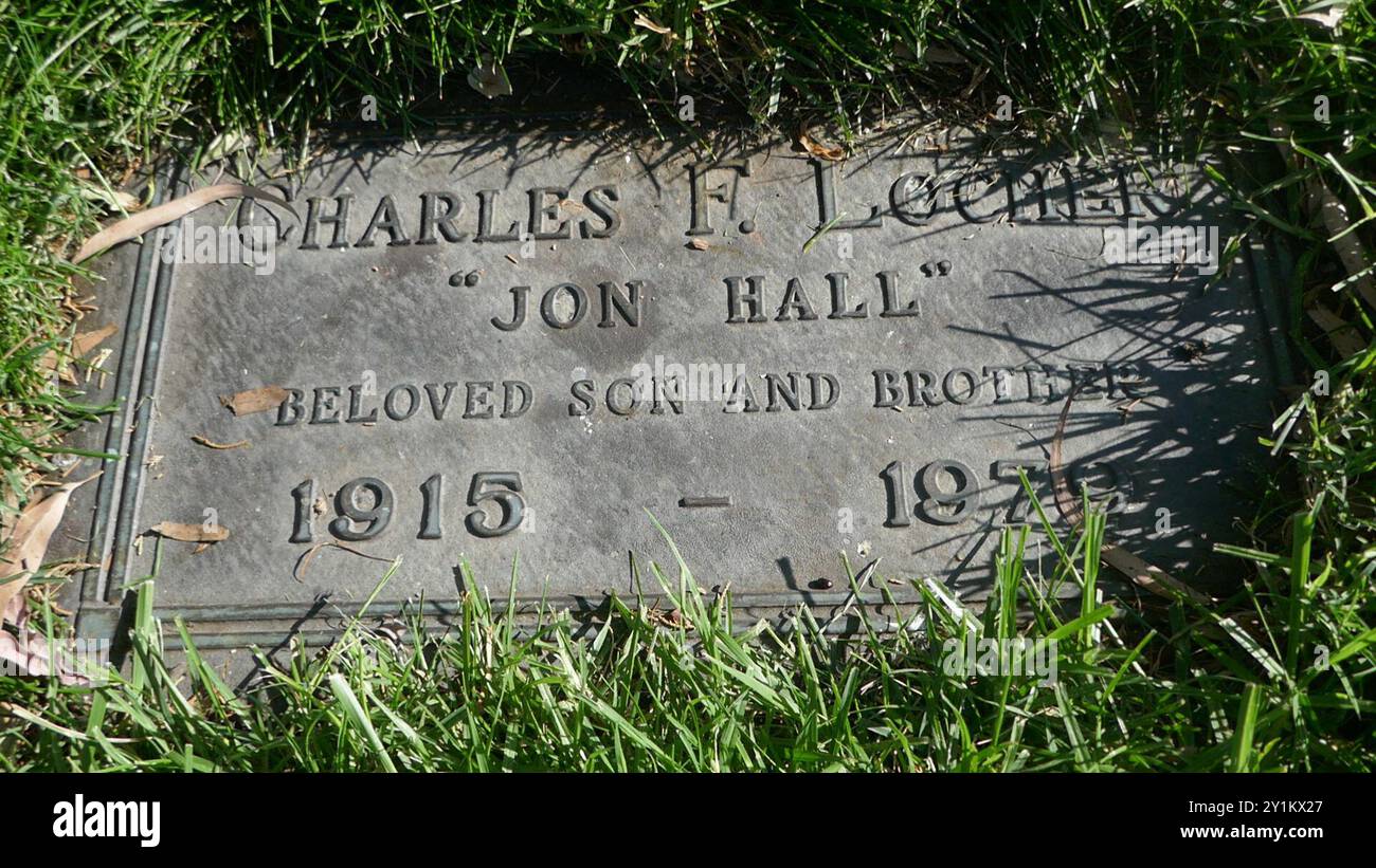 Los Angeles, California, USA 6th September 2024 Actor Jon Hall Grave ...