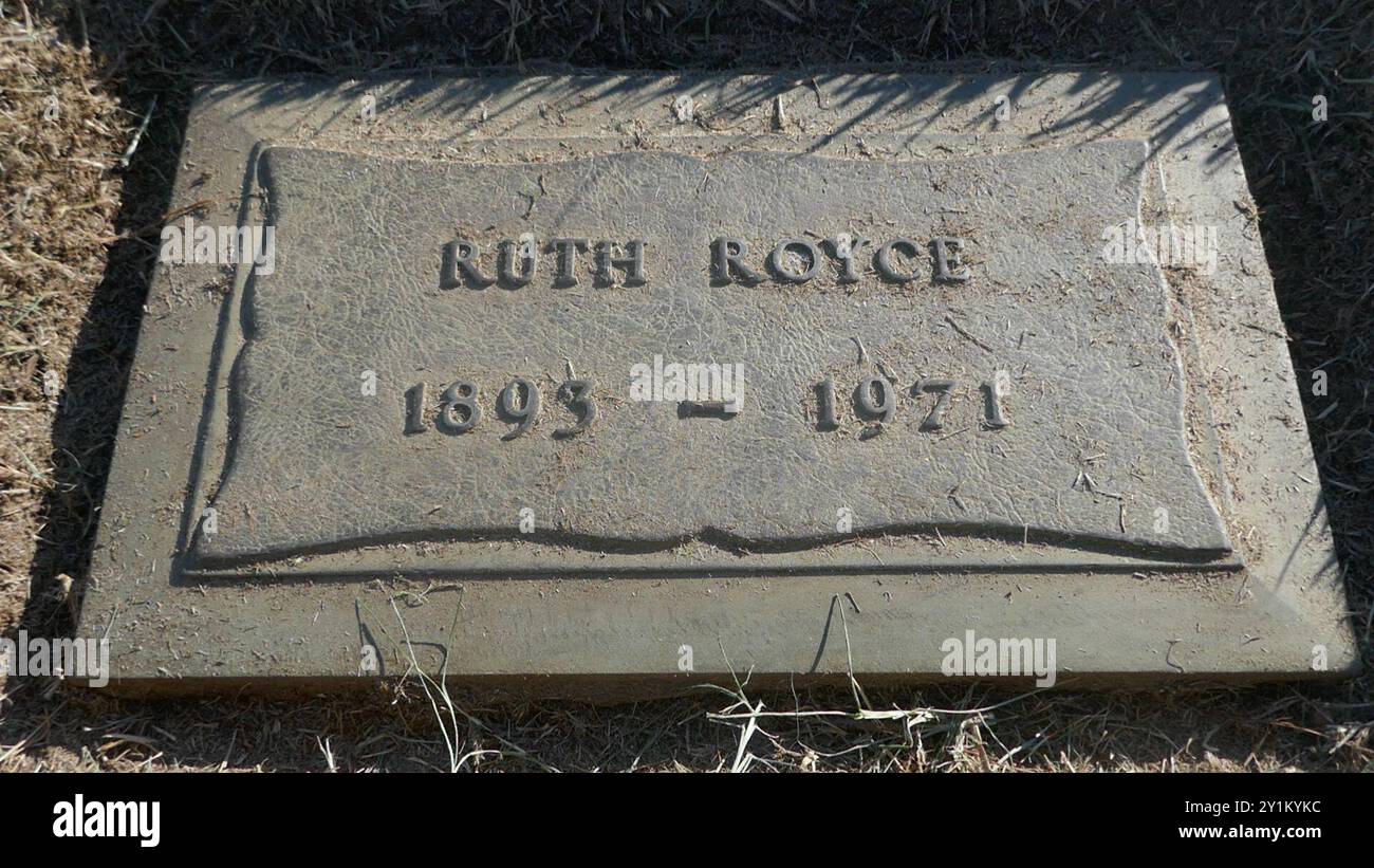 Los Angeles, California, USA 6th September 2024 Silent Film Actress Ruth Royce Grave in Enduring ...