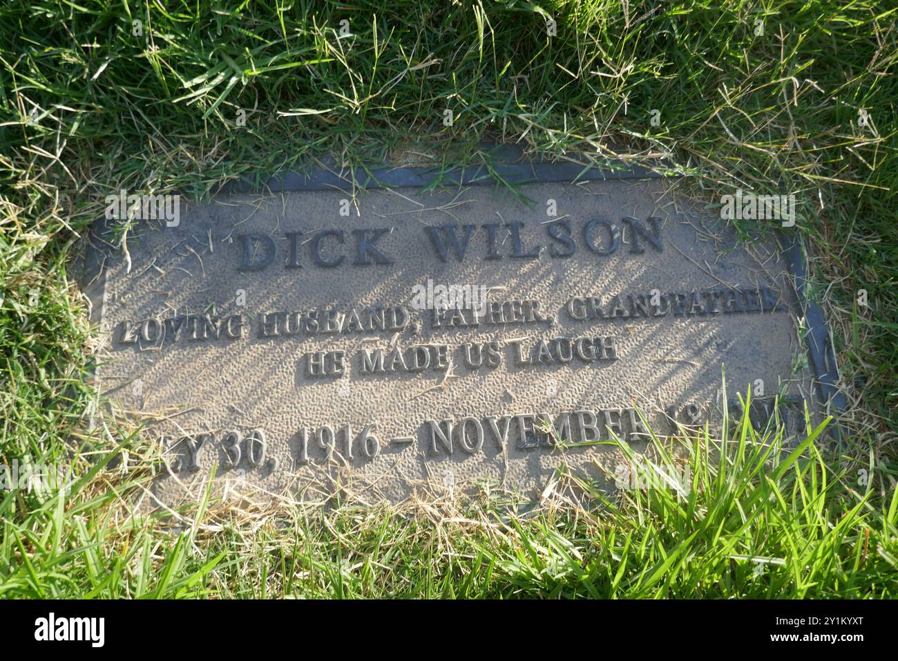 Los Angeles, California, USA 6th September 2024 Actor Dick Wilson Grave ...