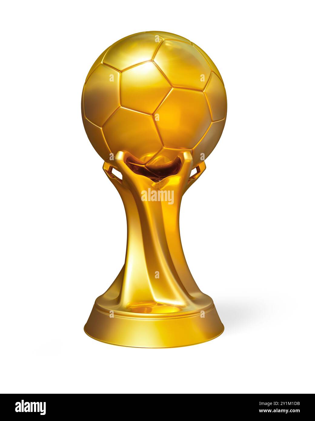 Golden soccer ball award prize isolated Stock Photo - Alamy