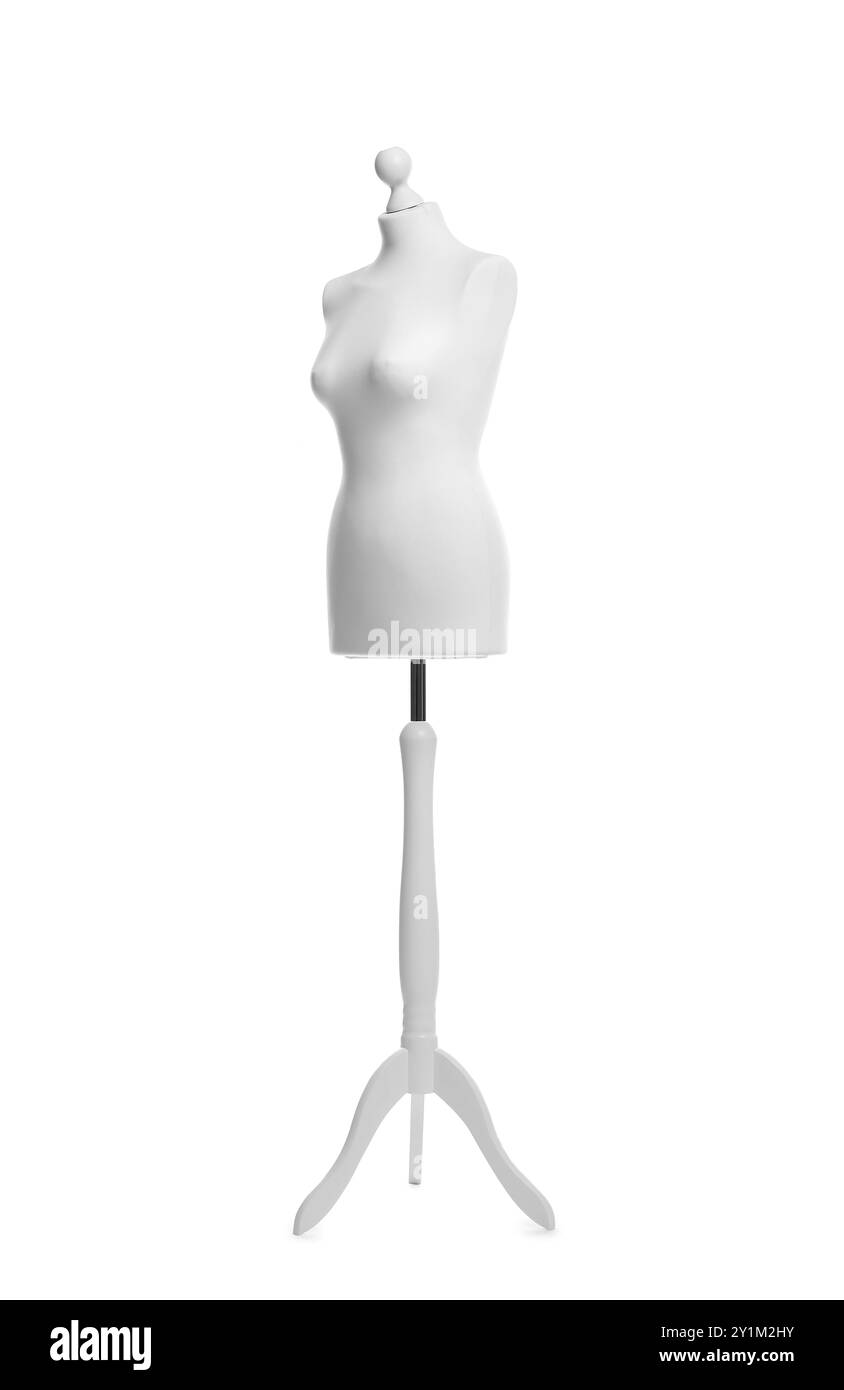 One mannequin isolated on white. Fashion designer`s equipment Stock ...