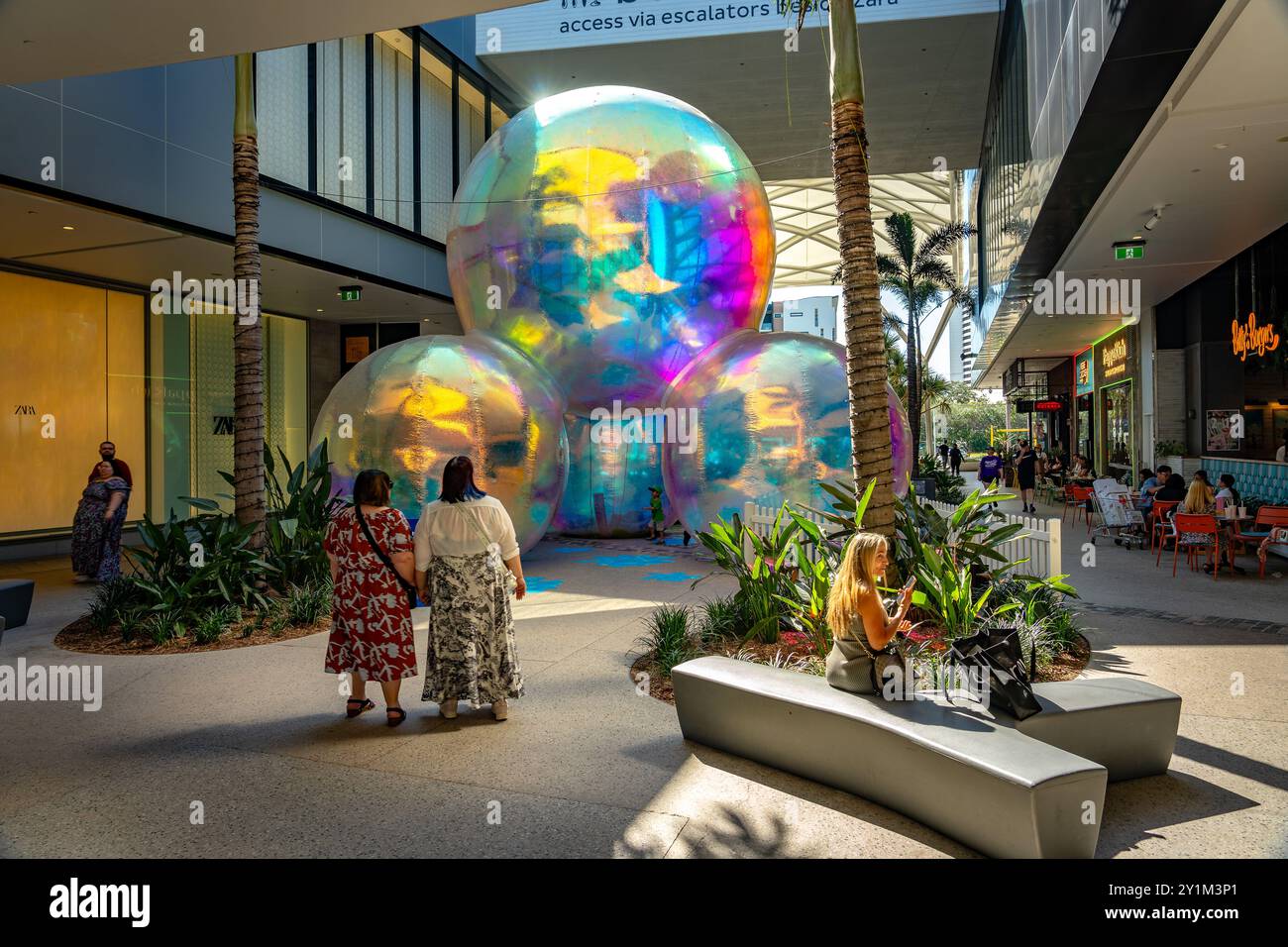 Gold Coast, Queensland, Australia - Sep 7, 2024: Swell sculpture ...
