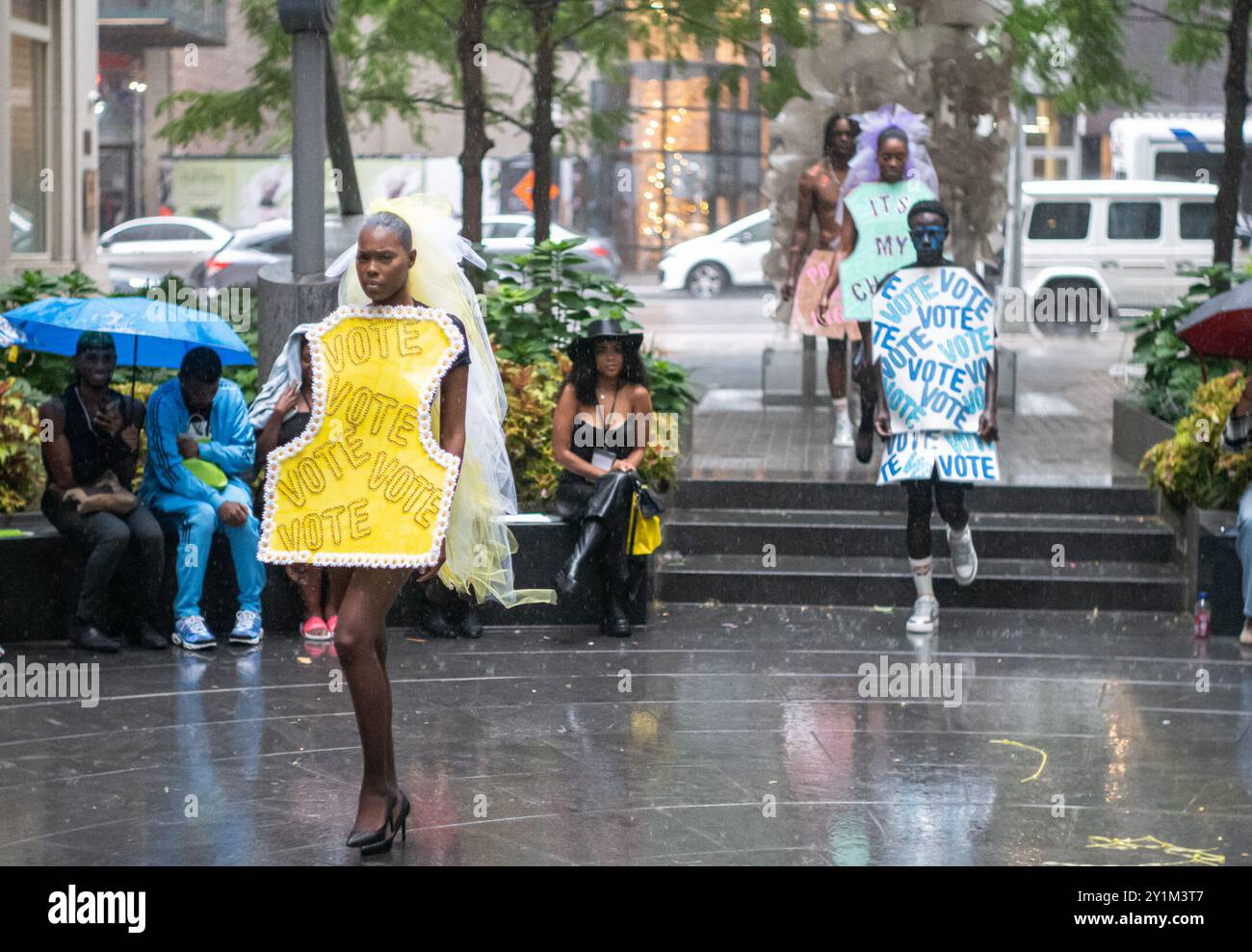 New York, New York, USA. 7th Sep, 2024. Models for Jason C Peters ...