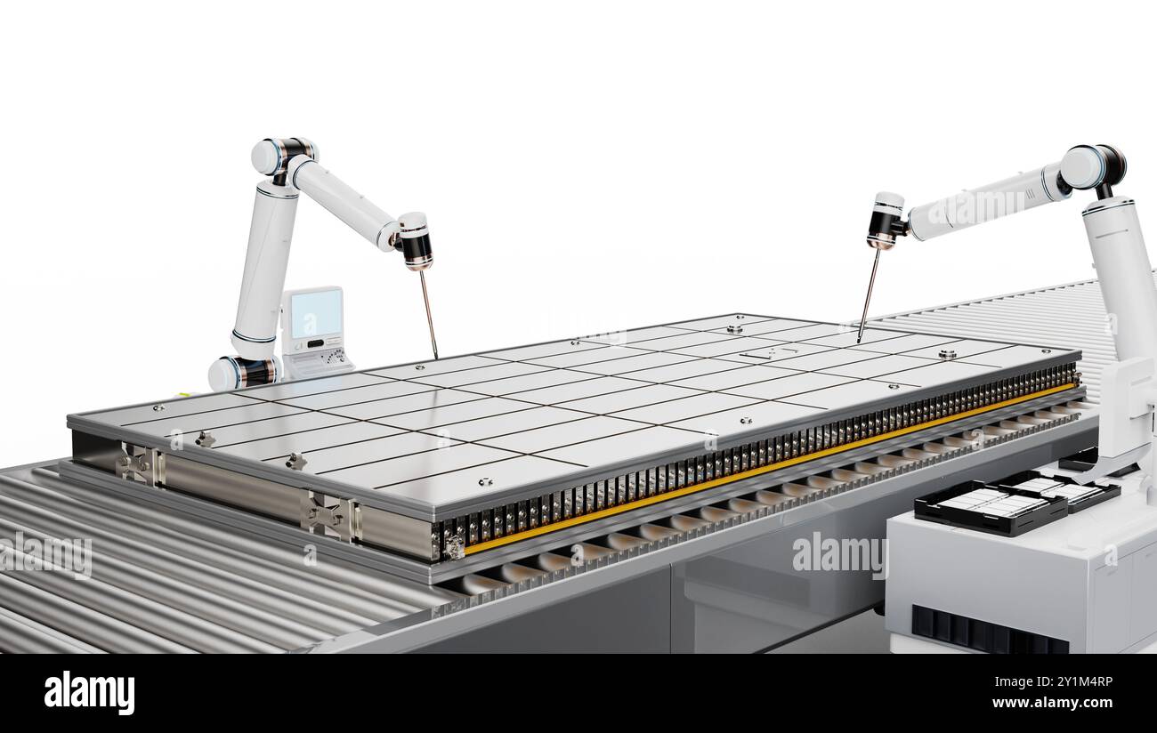 Automation battery manufacturing with 3d rendering li-ion or ...