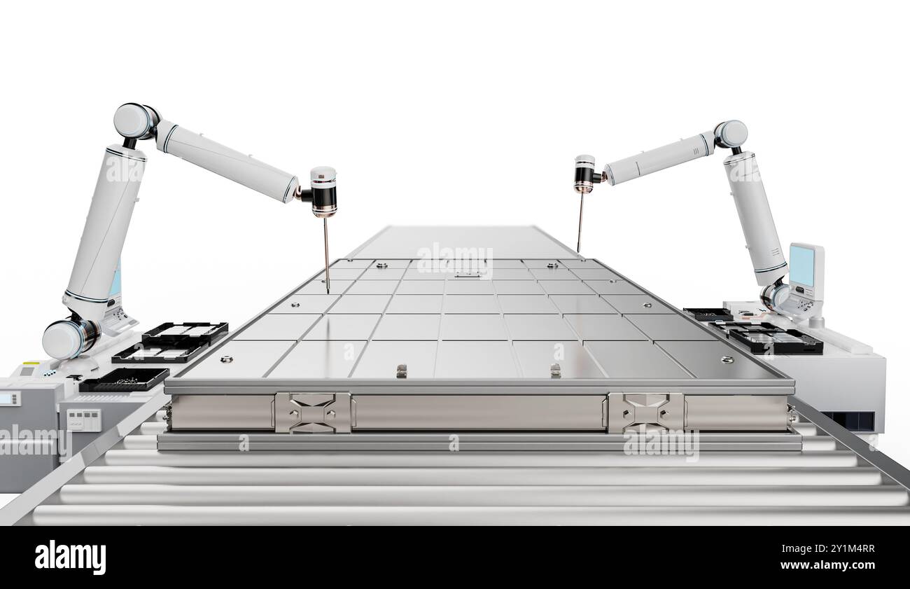 Automation battery manufacturing with 3d rendering li-ion or ...
