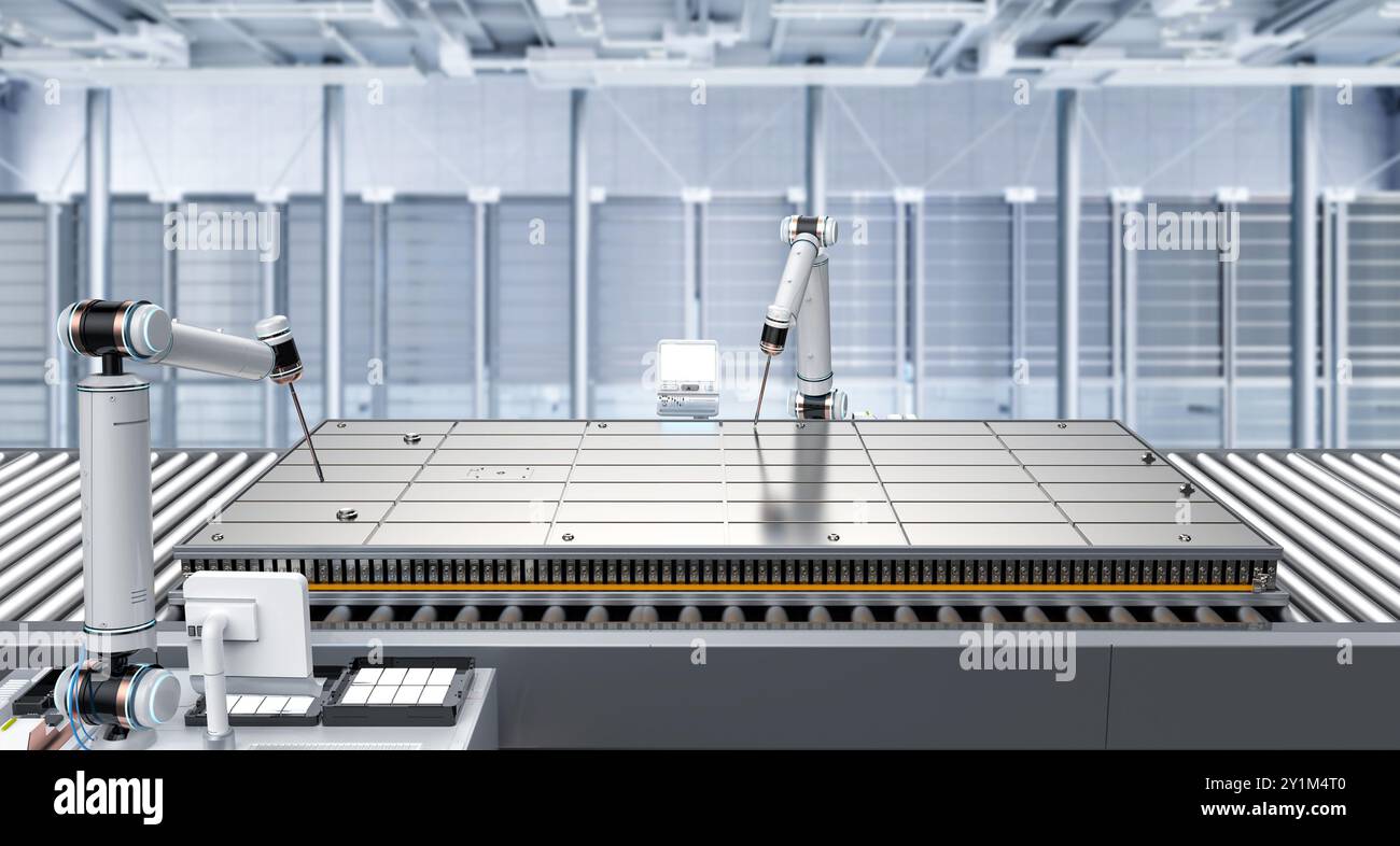 Automation battery manufacturing with 3d rendering li-ion or ...