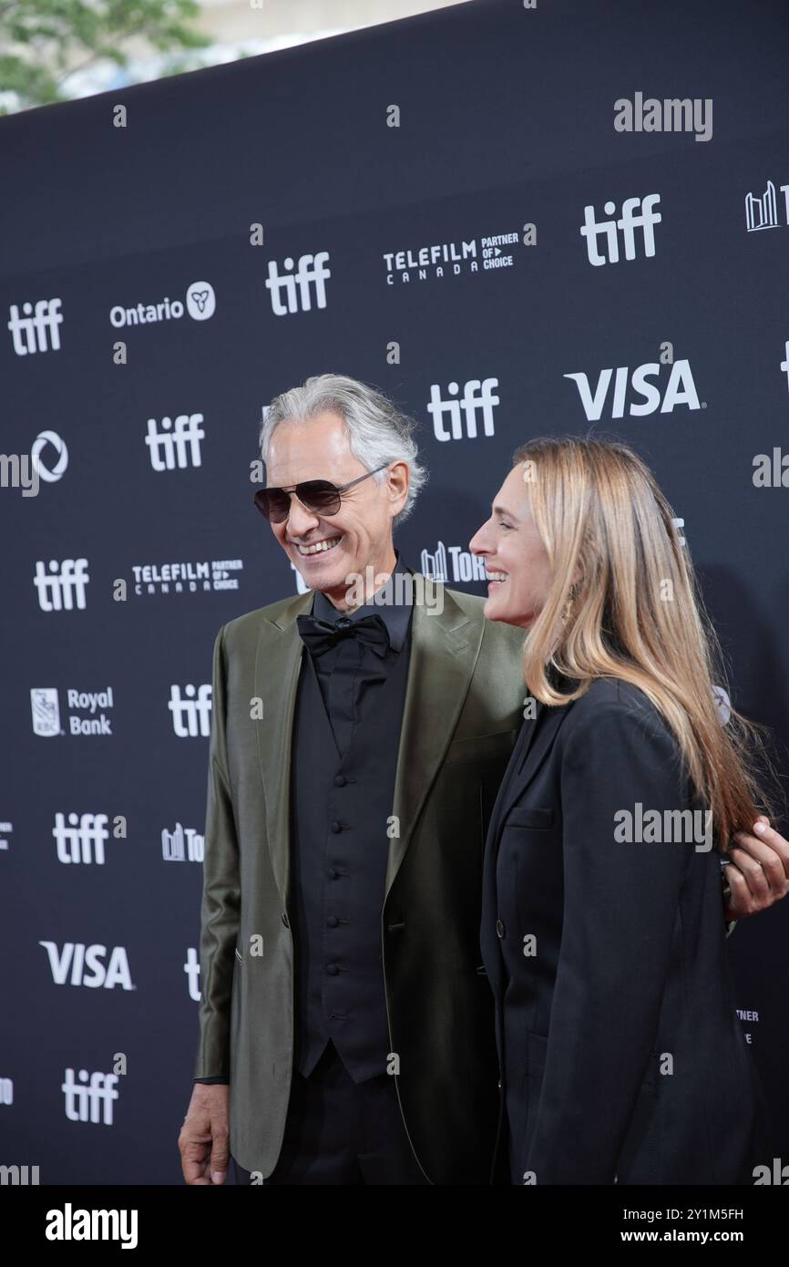 Toronto, Canada. 7th Sep 2024. Andrea Bocelli and (Writer/Director ...