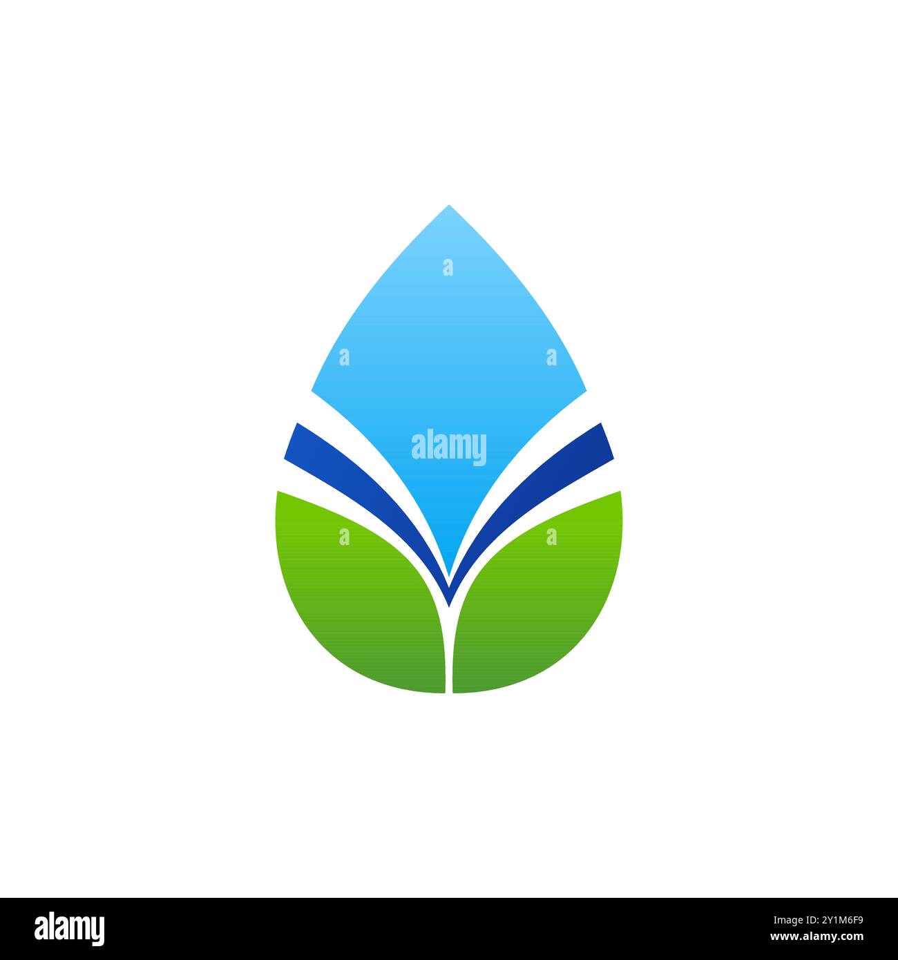 natural water drop elements leaf logo symbol icon vector design illustration Stock Vector Image ...