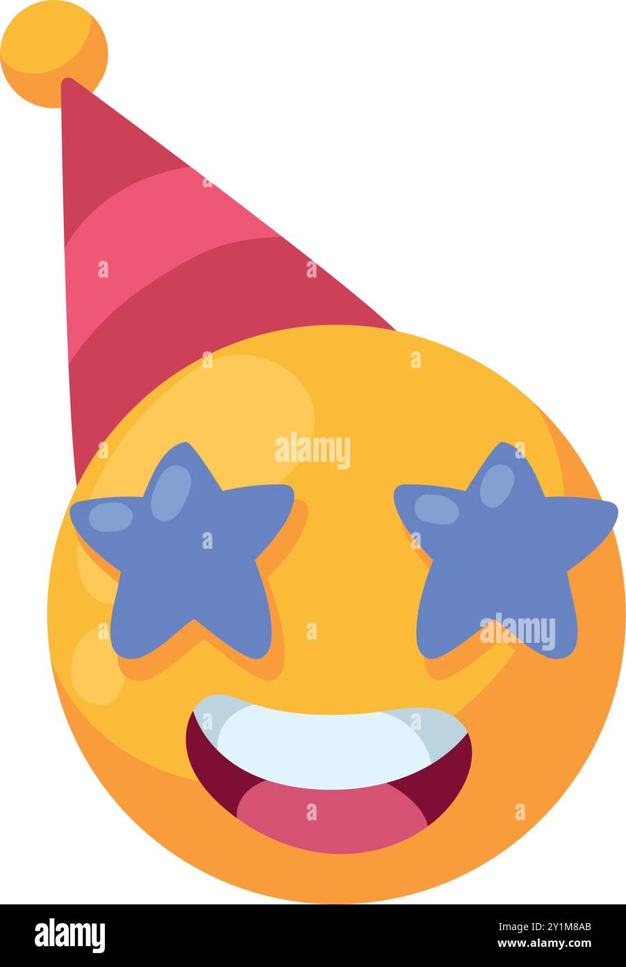 birthday emoji with star eyes Stock Vector Image & Art - Alamy