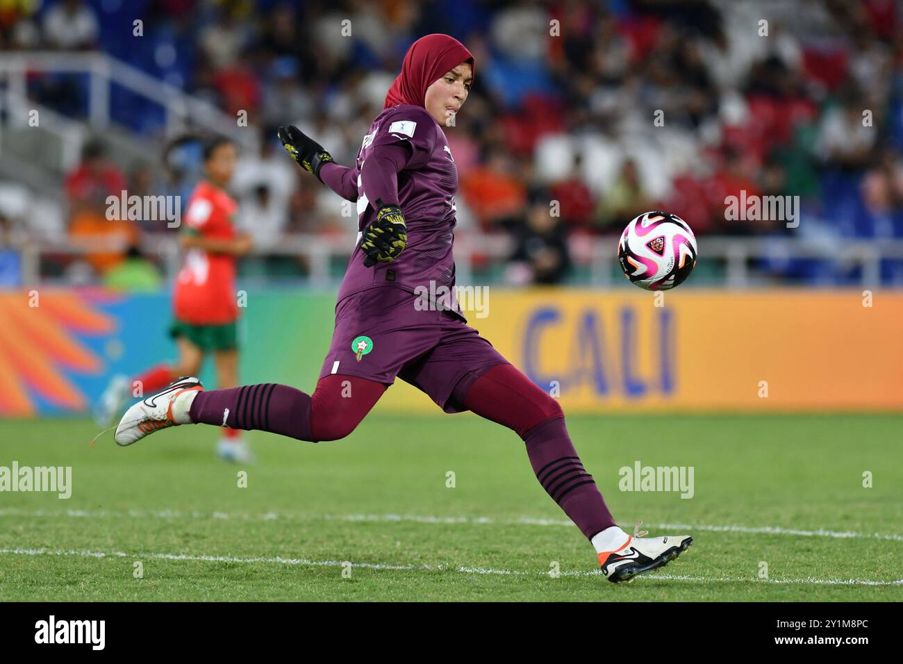Cali, Colombia. 07th Sep, 2024. Goalkeeper Fatima Zahra El Jebraoui of ...