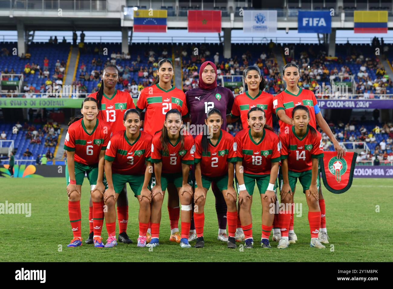 Cali, Colombia. 07th Sep, 2024. (L-R) Siham Bouhouch, Hajar Said ...