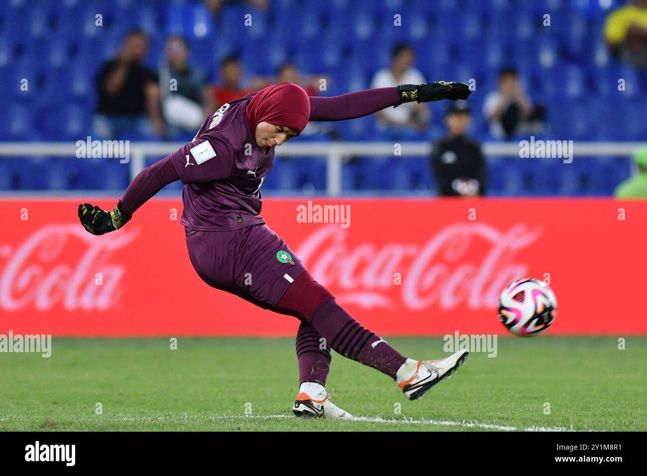 Cali, Colombia. 07th Sep, 2024. Goalkeeper Fatima Zahra El Jebraoui of ...