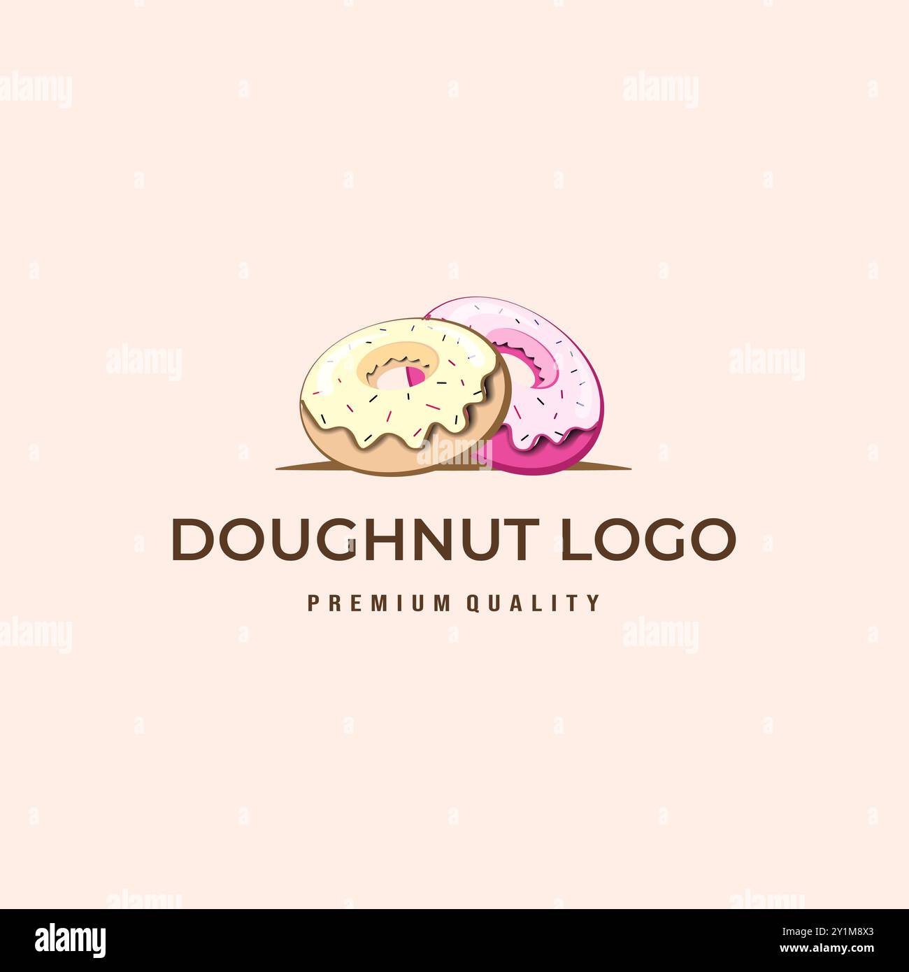Delicious Doughnut Logo Vector Template Illustration Design, Doughnut ...
