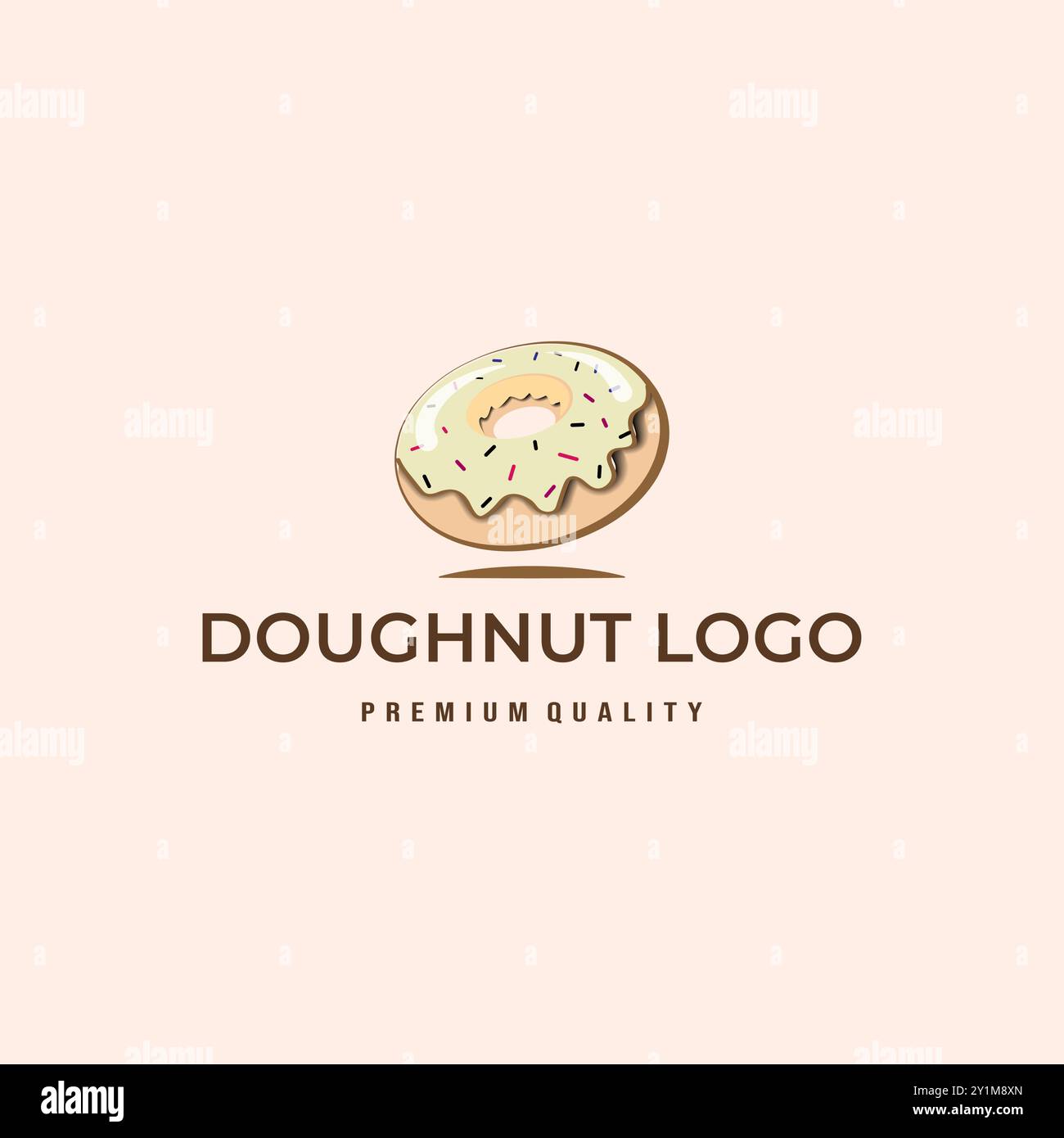 Doughnut Logo Vector Template Illustration Design, Doughnut Logo icon for Doughnut shop Stock ...