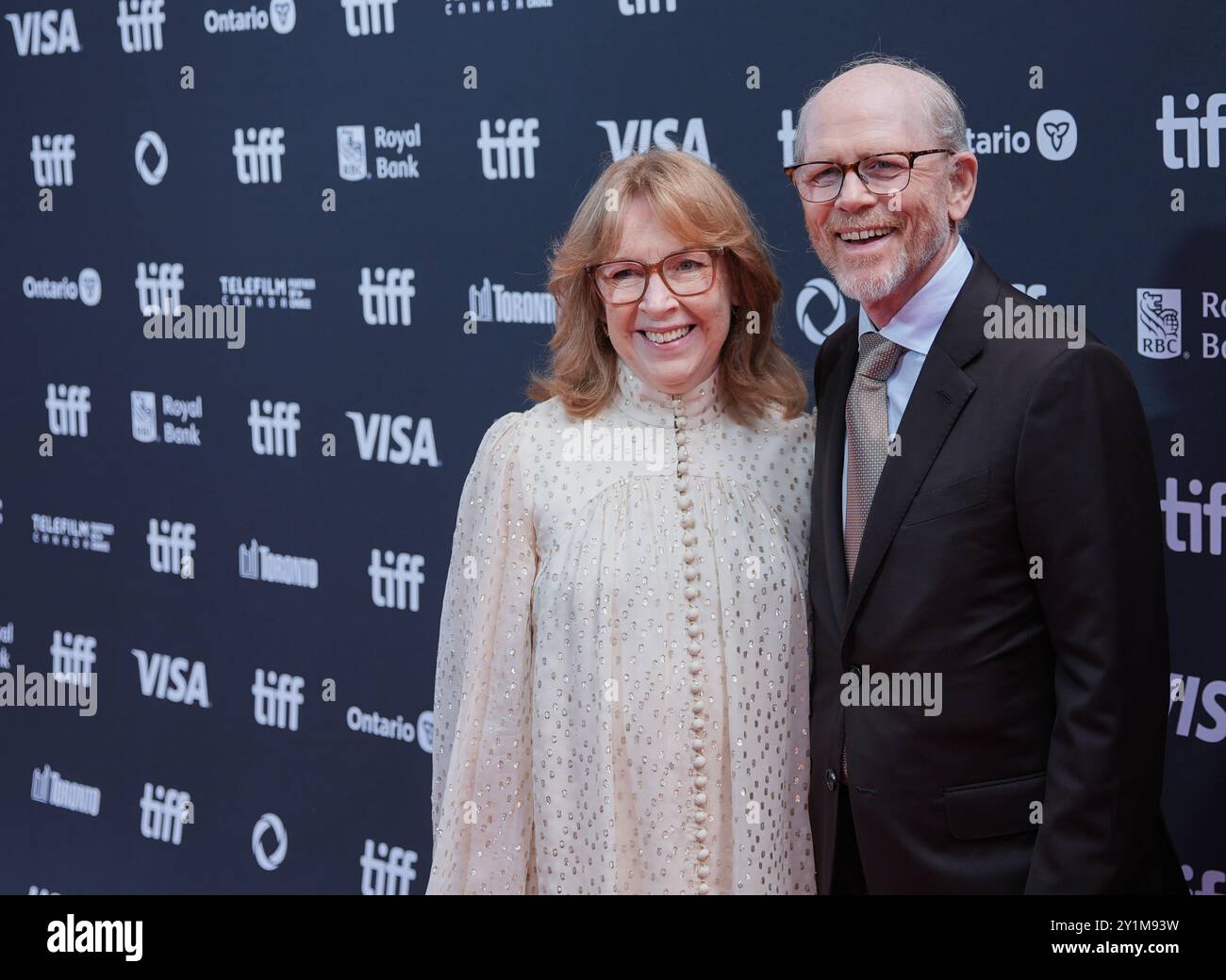 Toronto, Canada. 7th Sep 2024. Ron Howard and Cheryl Howard on the red ...