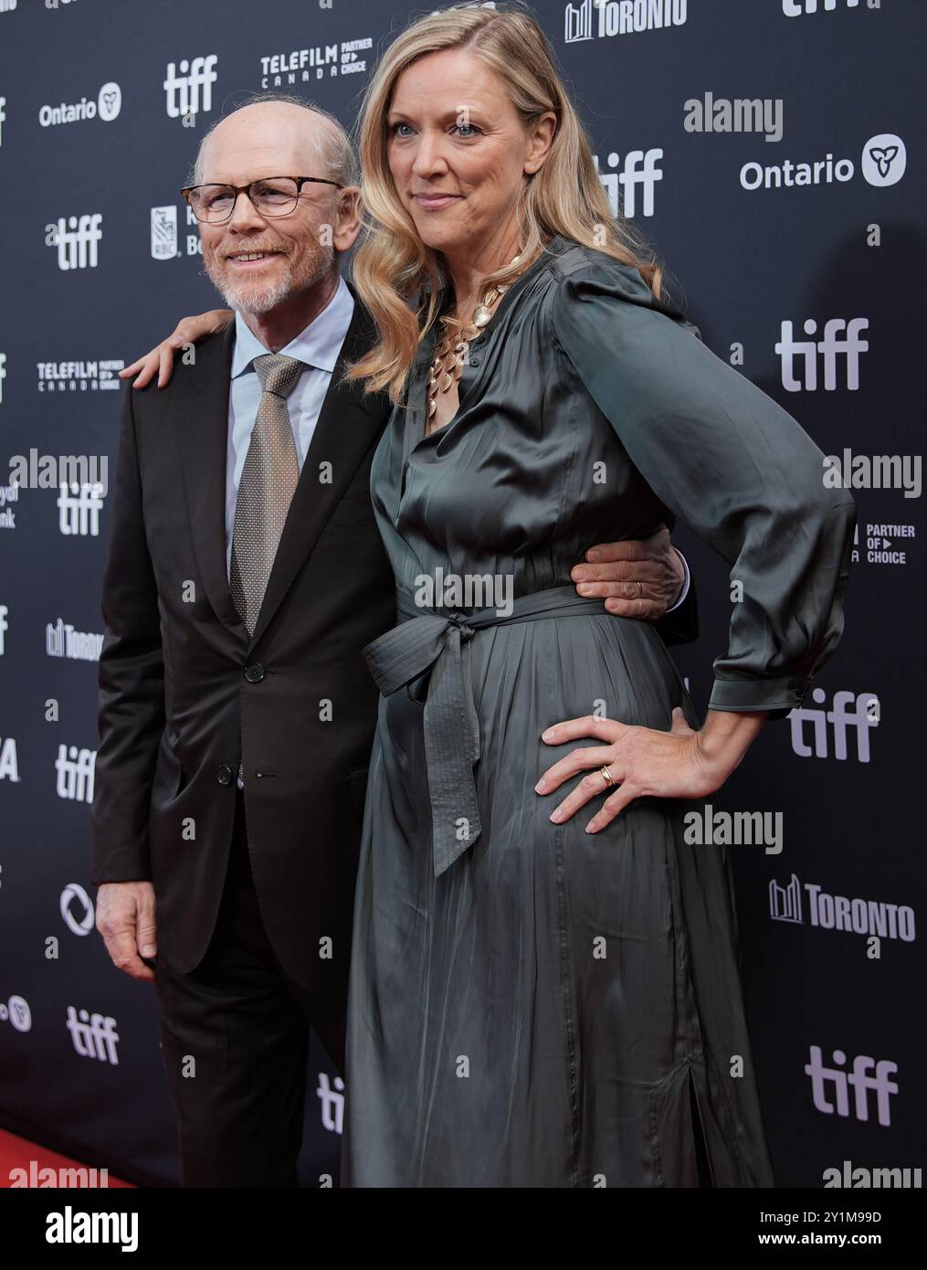 Toronto, Canada. 7th Sep 2024. Karen Lunder (producer) and Ron Howard ...