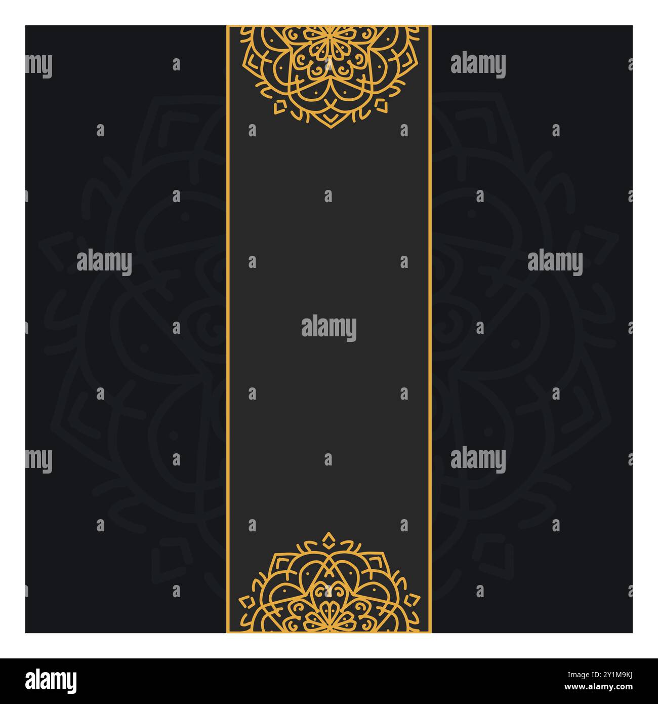 High-Quality Mandala Design Background with Gold Details on Dark Theme ...