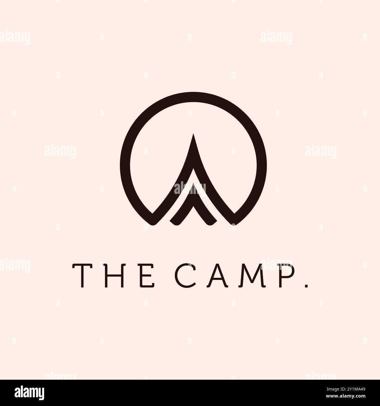 Camping Tent Simple Minimalist Logo Vector Illustration Design Stock ...