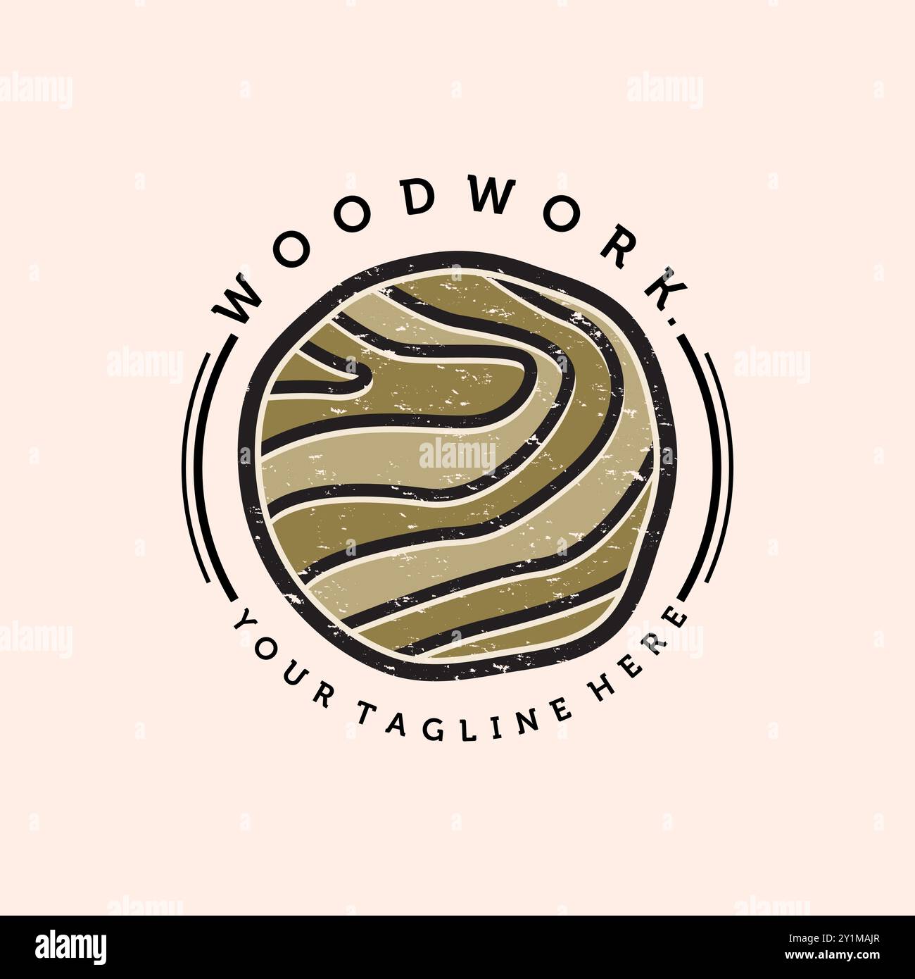 Wood Work Vector Illustration Logo Design. Wood Logo Sign for Wood ...