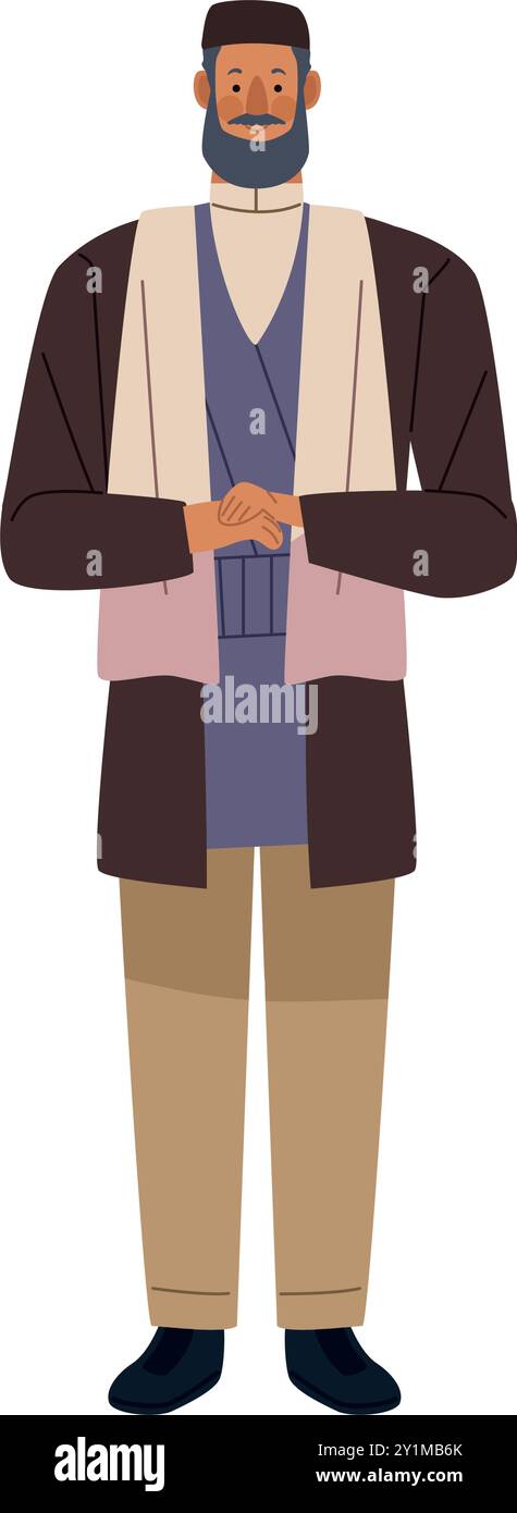 Person in traditional attire Stock Vector Images - Alamy