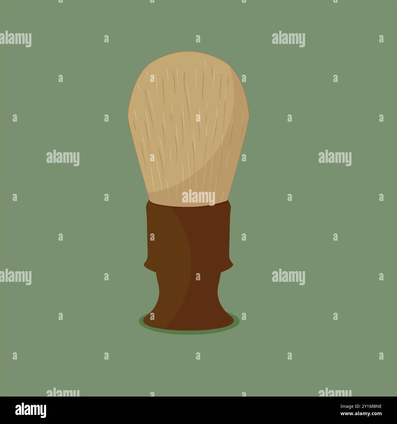 Vector Cartoon Barber Vintage Shaving Brush Stock Vector Image & Art ...