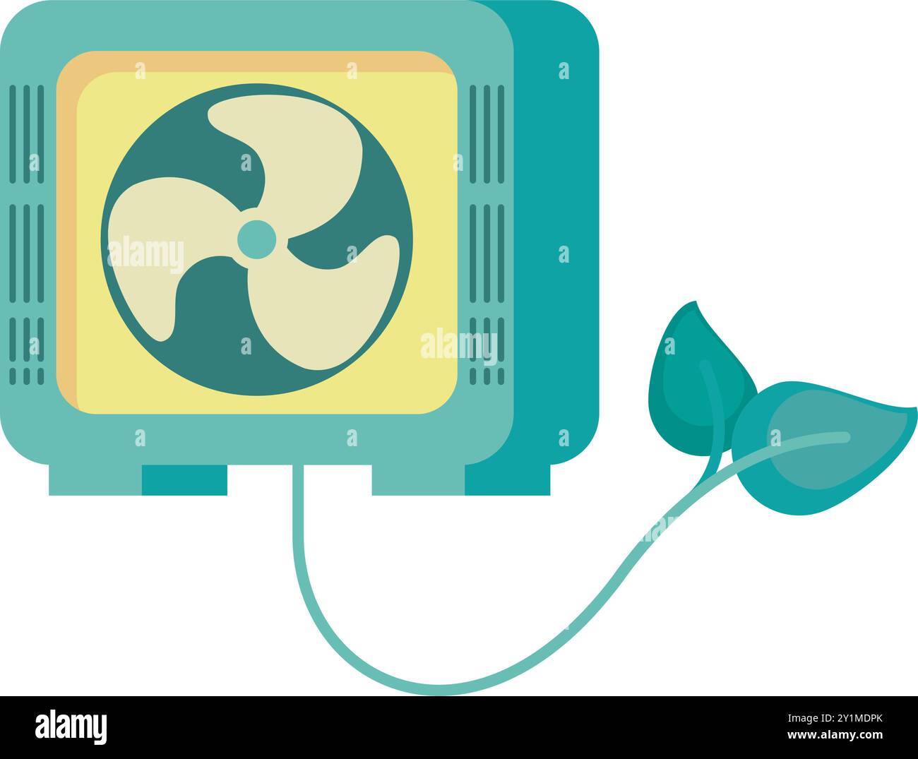 green fan saving energy Stock Vector Image & Art - Alamy