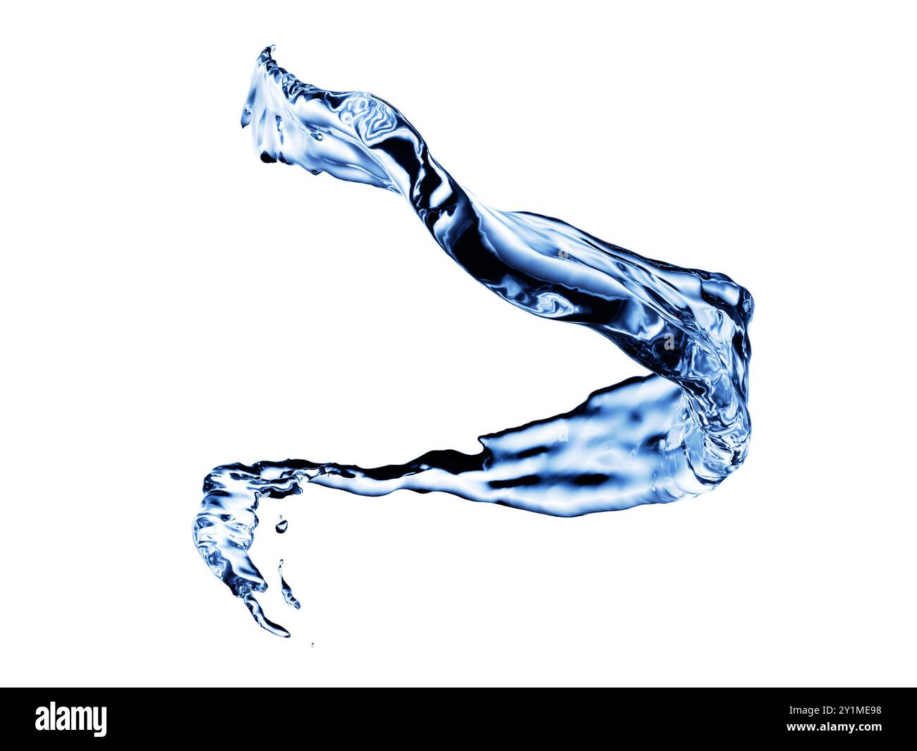 Splashing water flows in a spiral. Twisted water splash Stock Photo - Alamy