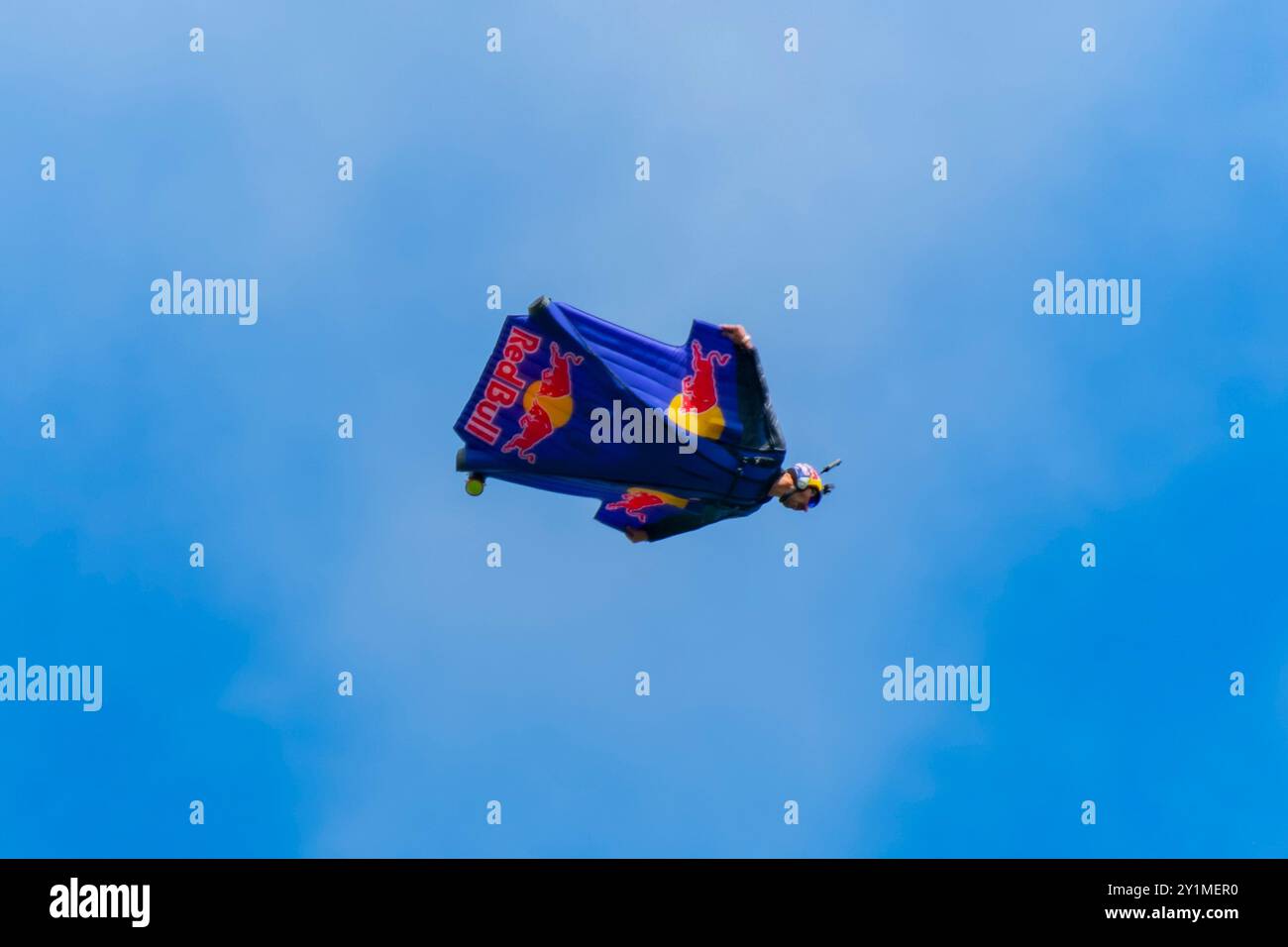 Wingsuit Flying at Air Power Air Show 2024 in Zeltweg, Austria Stock ...