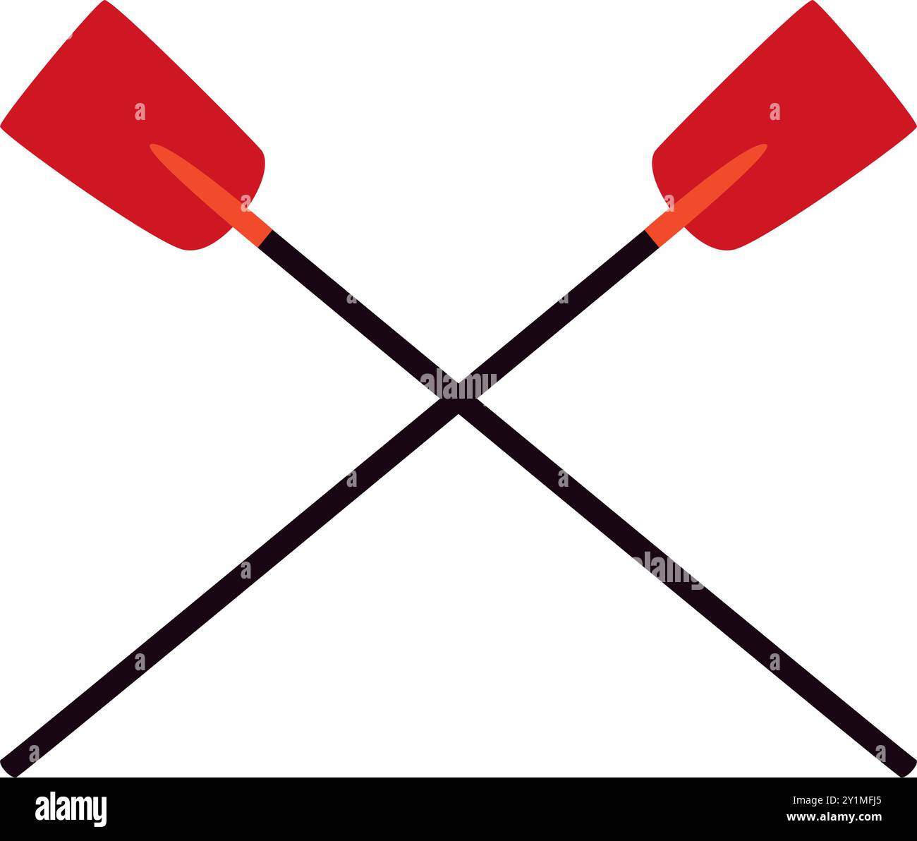 two wooden crossed oars Stock Vector Image & Art - Alamy