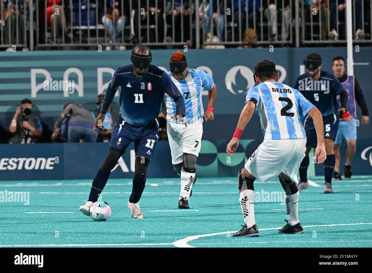 Ahmed Tidiane Diakite from France during the cecifoot final of the ...