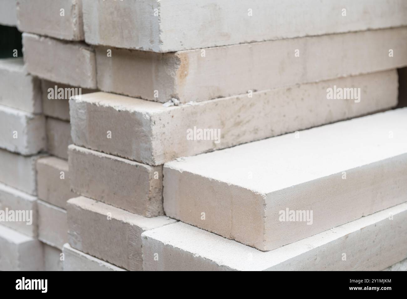 Stacked of lightweight construction bricks Stock Photo - Alamy