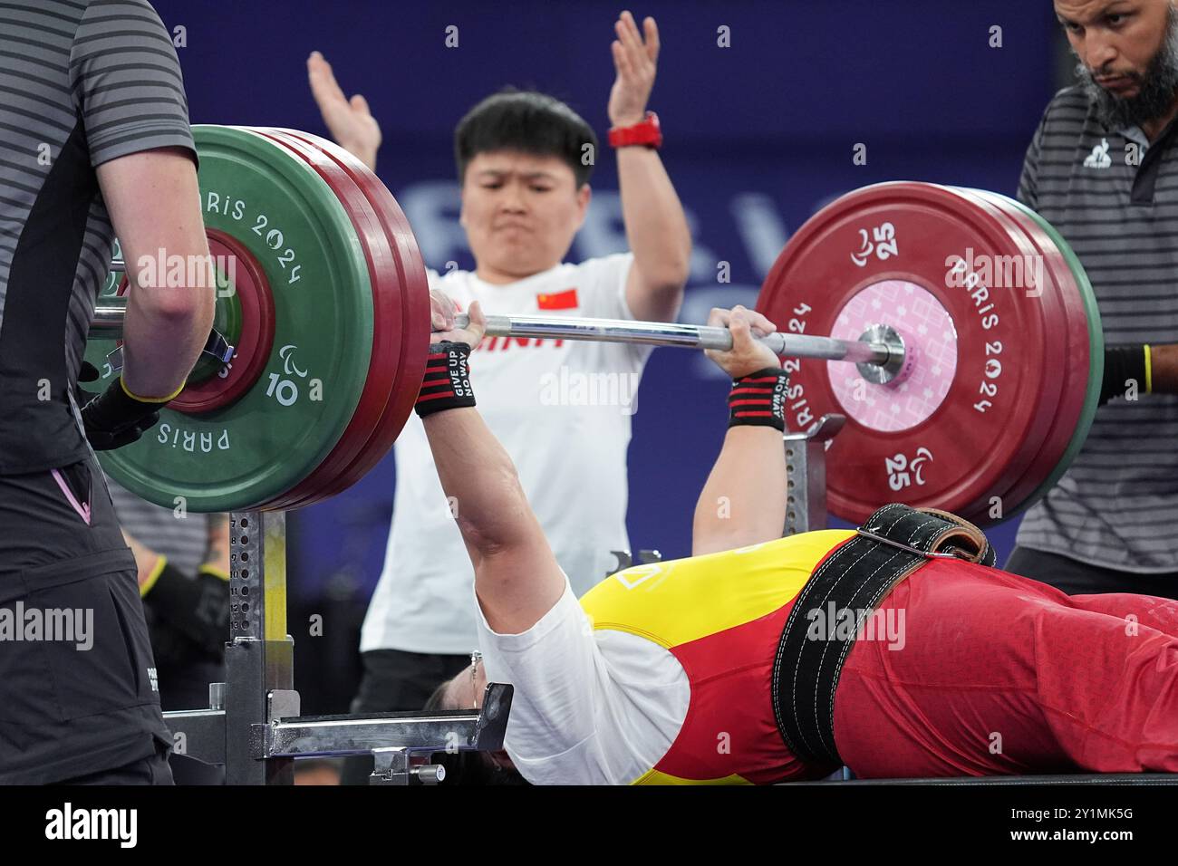 Paris, France. 7th Sep, 2024. Han Miaoyu of China competes during the ...