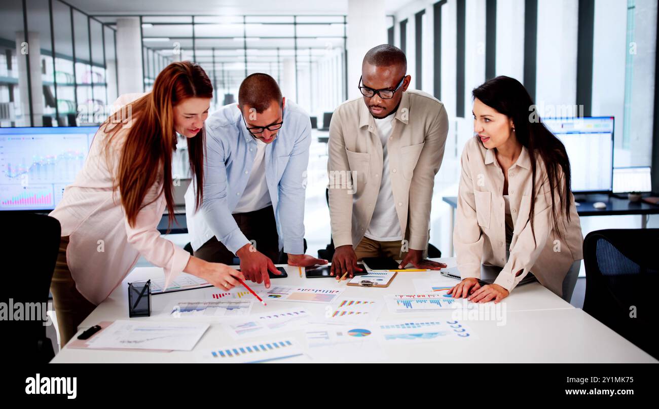 Corporate Business Meeting In Conference Room. Collaborative ...