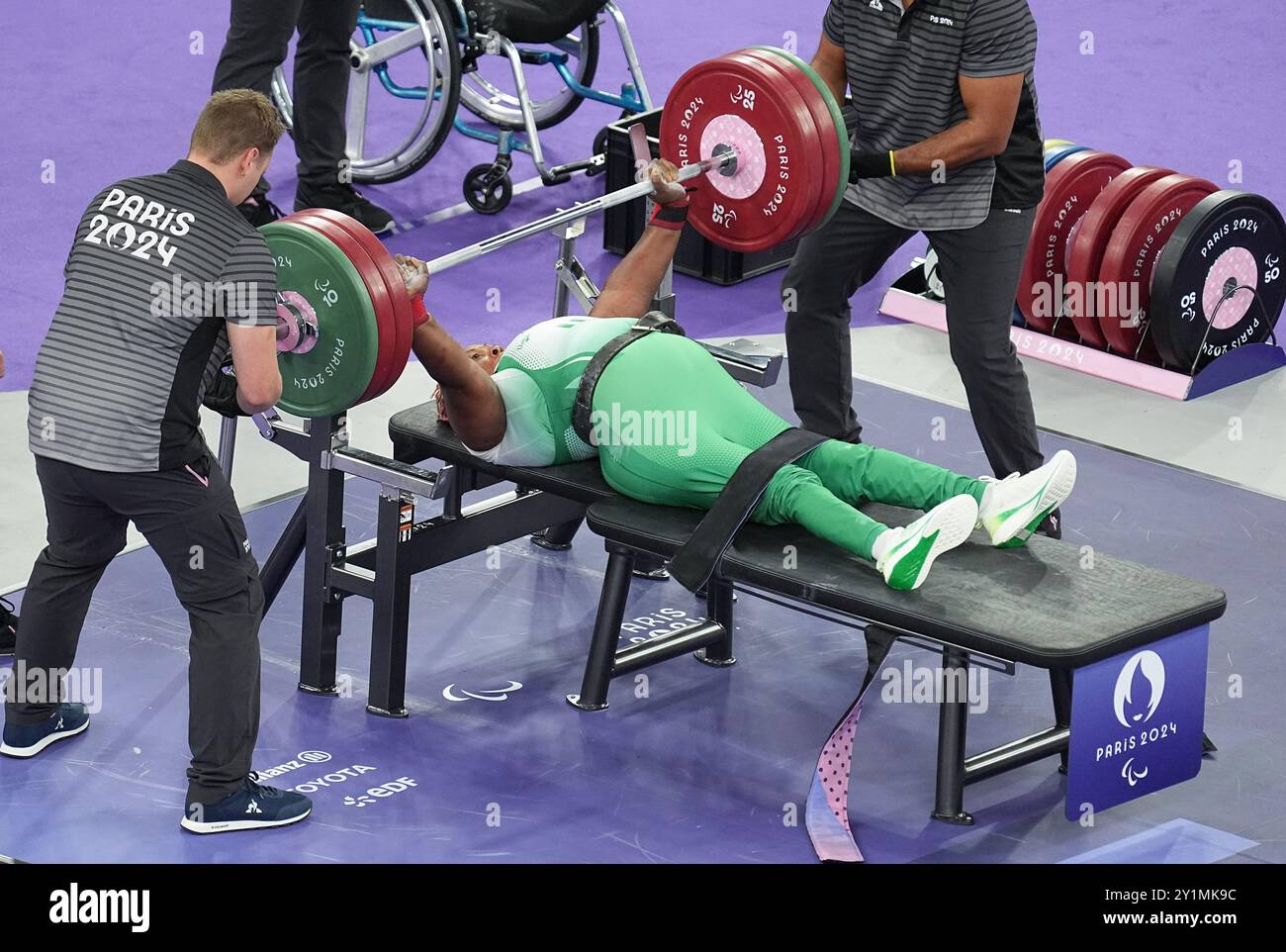 Paris, France. 7th Sep, 2024. Bose Omolayo of Nigeria competes during ...