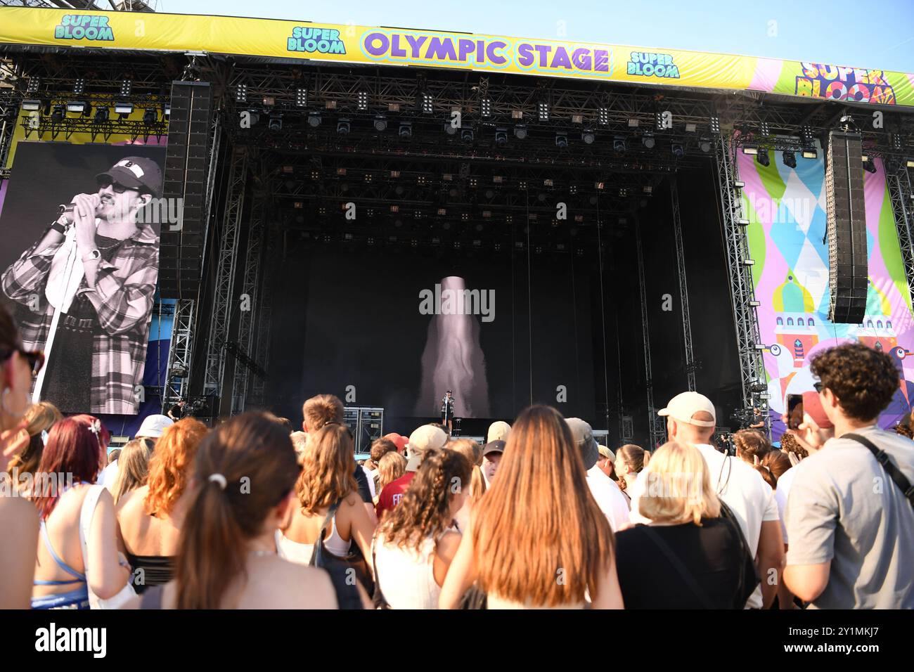 Der deutsch Rapper Rin bei seinem Auftritt beim Musikfestival ...