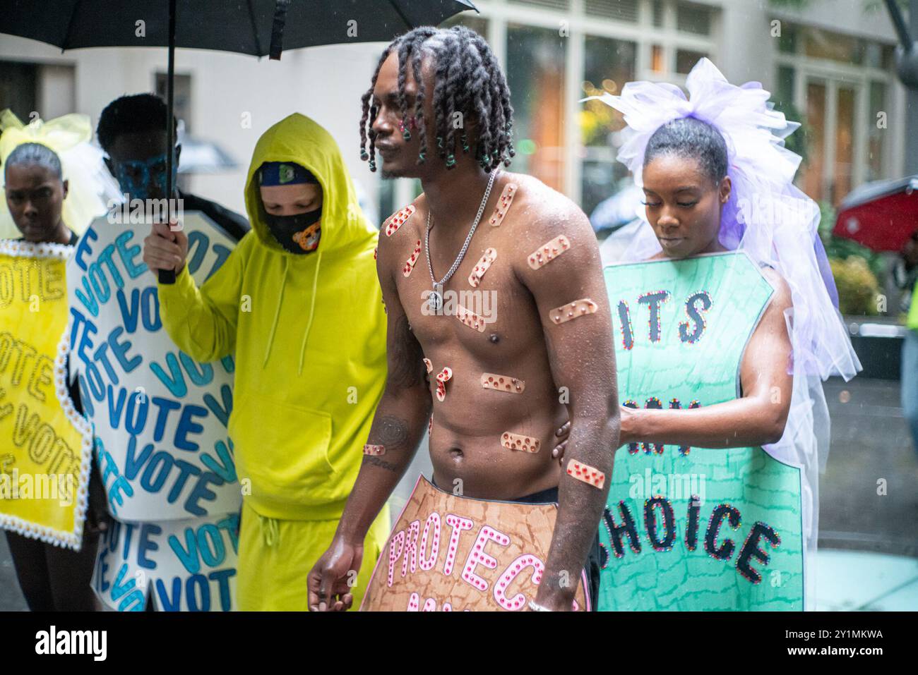 New York, New York, USA. 7th Sep, 2024. Models for Jason C Peters ...