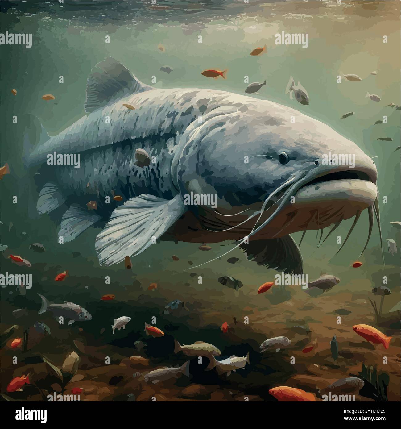 The Mighty Piraíba Catfish: King of the Freshwater Monsters Stock Vector Image & Art - Alamy