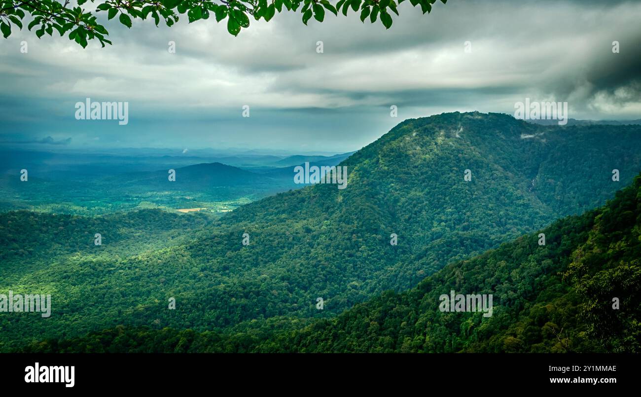 A beautiful view of Agumbe ghats from a viewpoint Stock Photo - Alamy