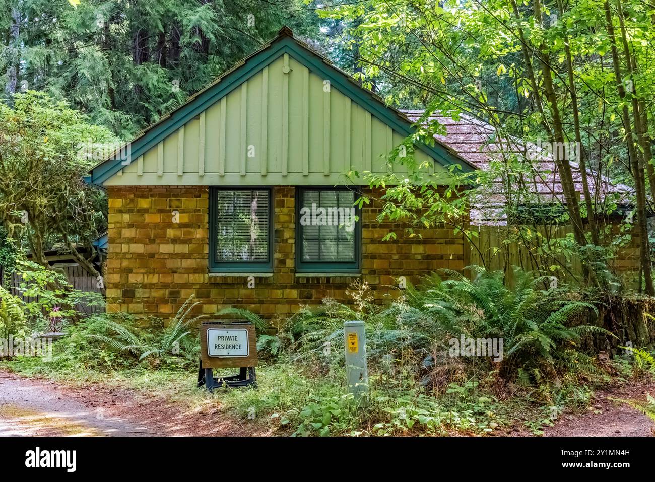 Rustic park caretaker residence built by the Civilian Conservation ...