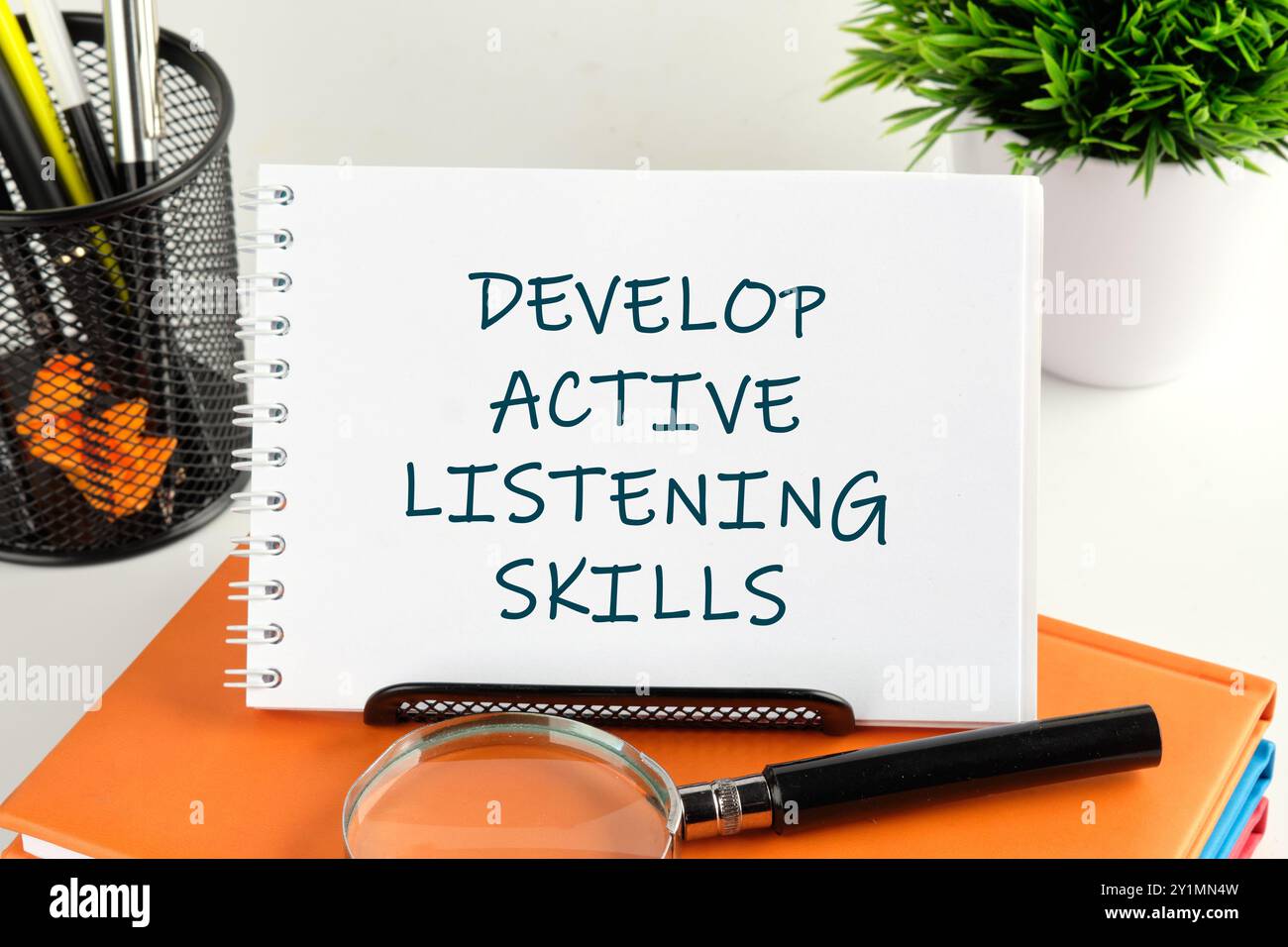 Business and Develop active listening skills concept. DEVELOP ACTIVE ...