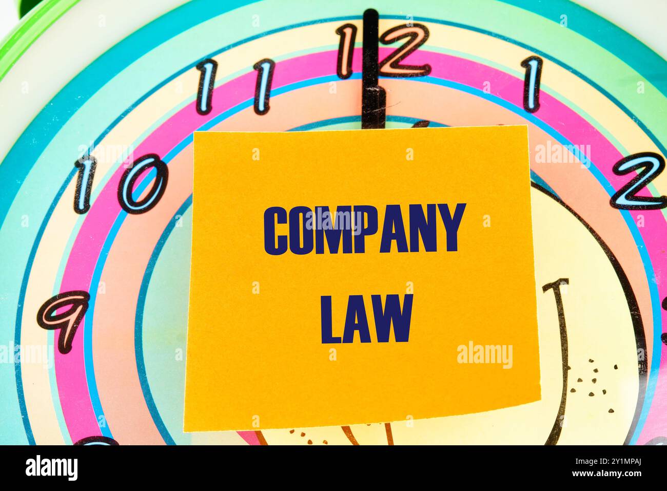 Business, accounting and real estate concept. COMPANY LAW written on ...