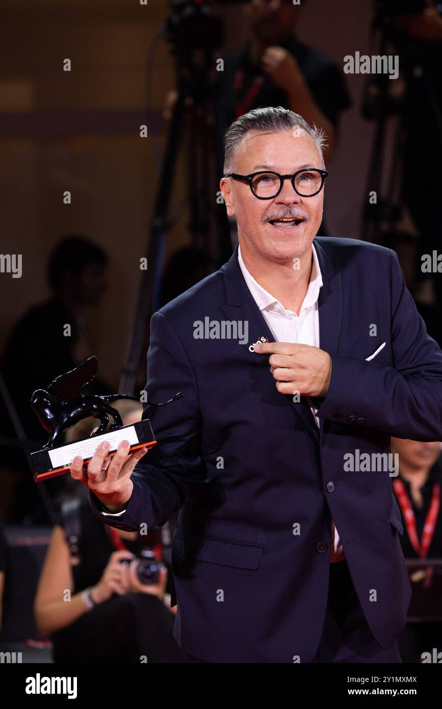 Gwenael Francois poses with the Special Jury Prize for "Oto’s Planet ...