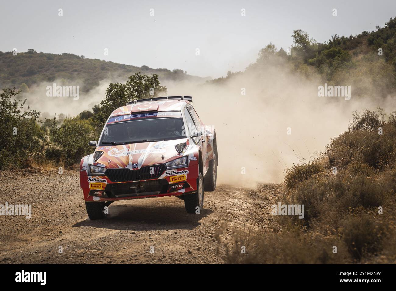 49 Ã ETINKAYA Burcu, PONS Fabrizia, Skoda Fabia Evo Rally2, action ...