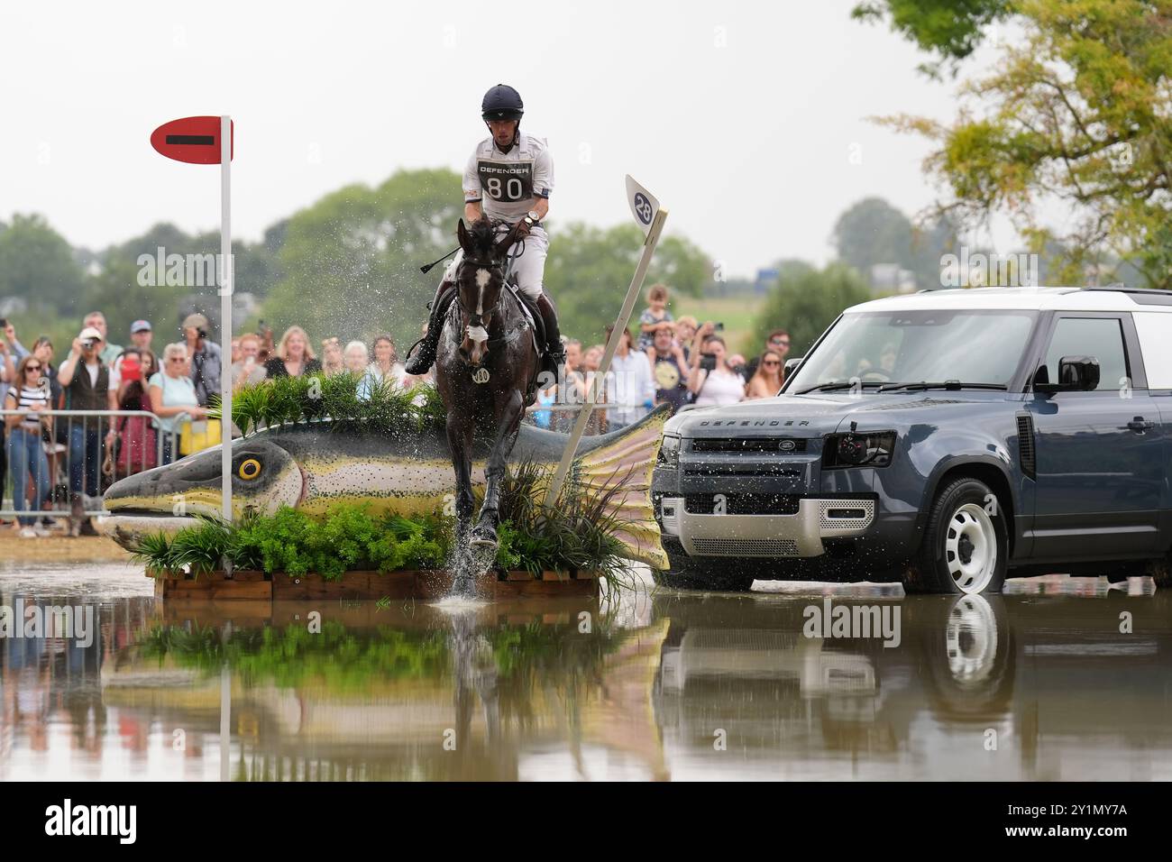 Harry Meade riding Annaghmore Valoner during the cross country element ...