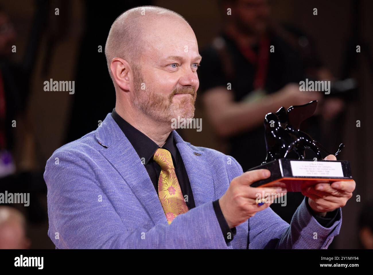 Alexandre O. Philippe poses with the Best Documentary on Cinema for ...
